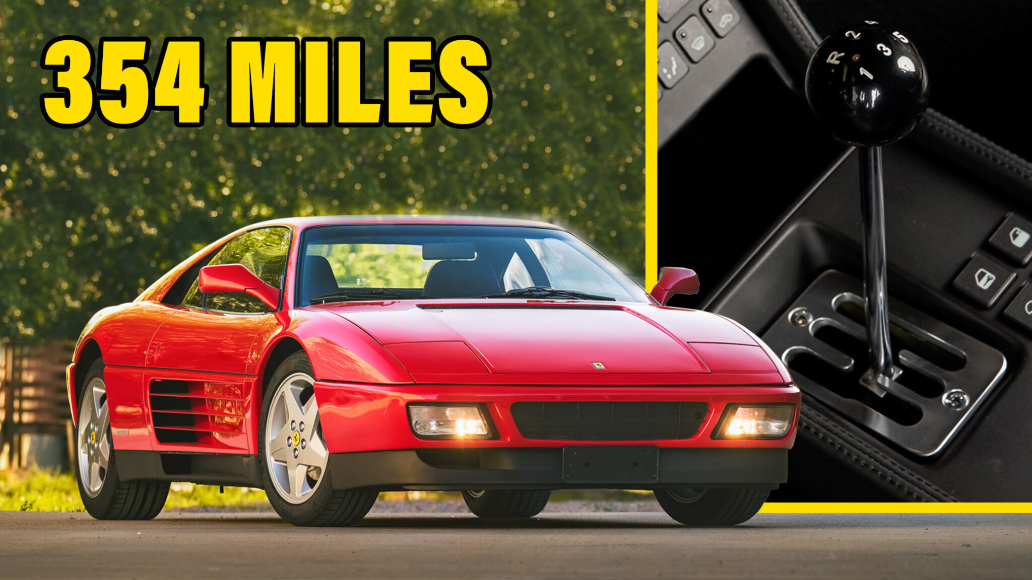 Would You Buy This 354-Mile, Manual-Shift Ferrari 348 TB Over A New 296 ...