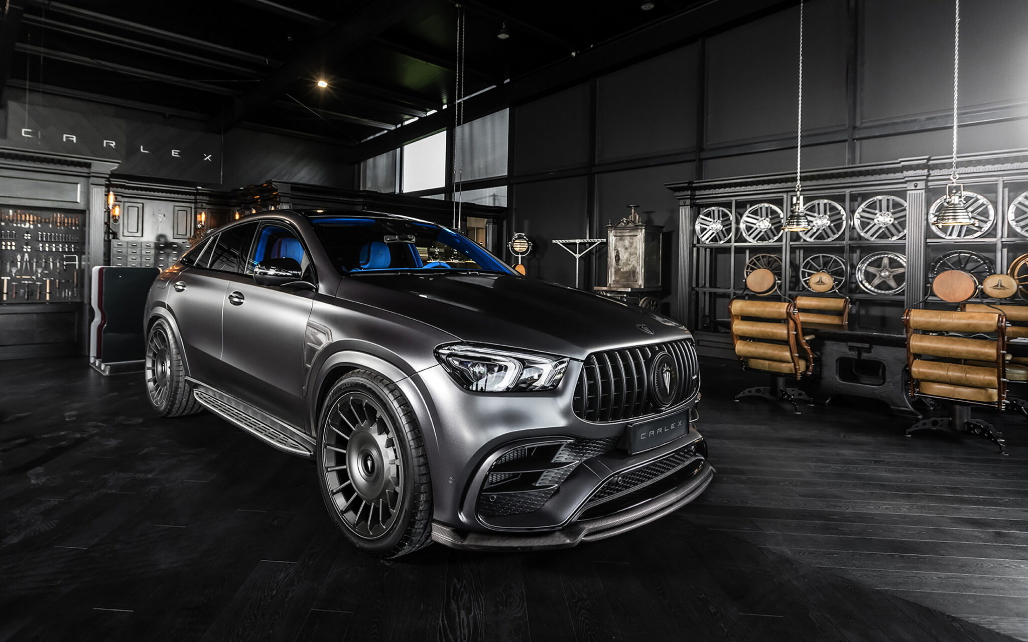 This Mercedes GLE Coupe From Carlex Is So Blue Inside It’ll Make Your ...