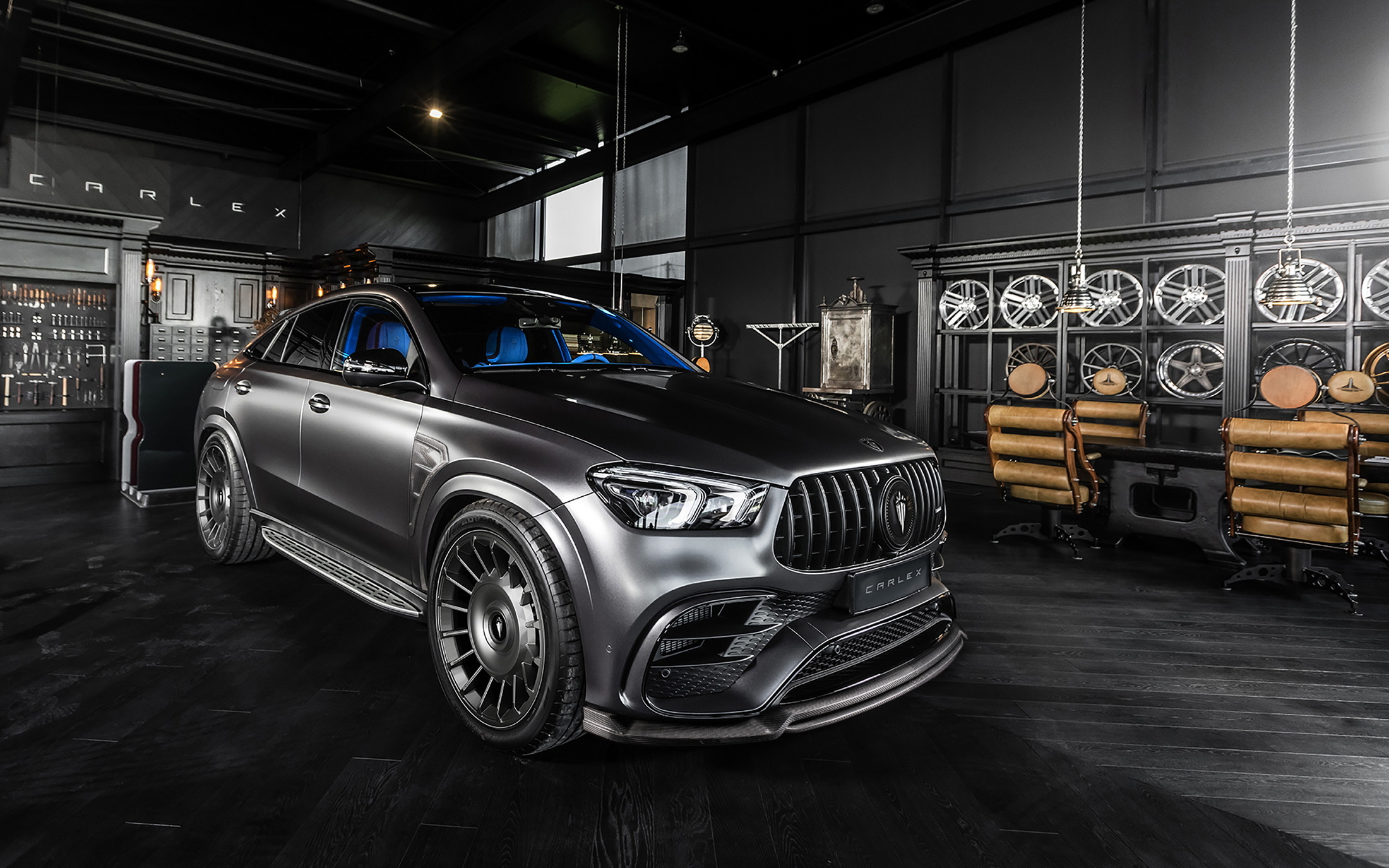 This Mercedes GLE Coupe From Carlex Is So Blue Inside It’ll Make Your ...