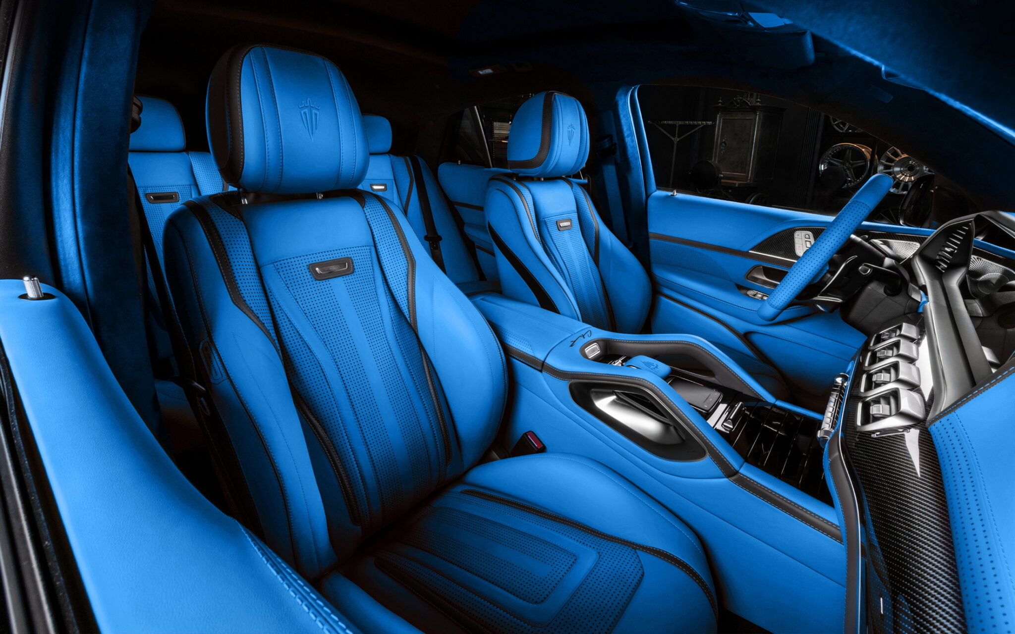 This Mercedes GLE Coupe From Carlex Is So Blue Inside It’ll Make Your ...