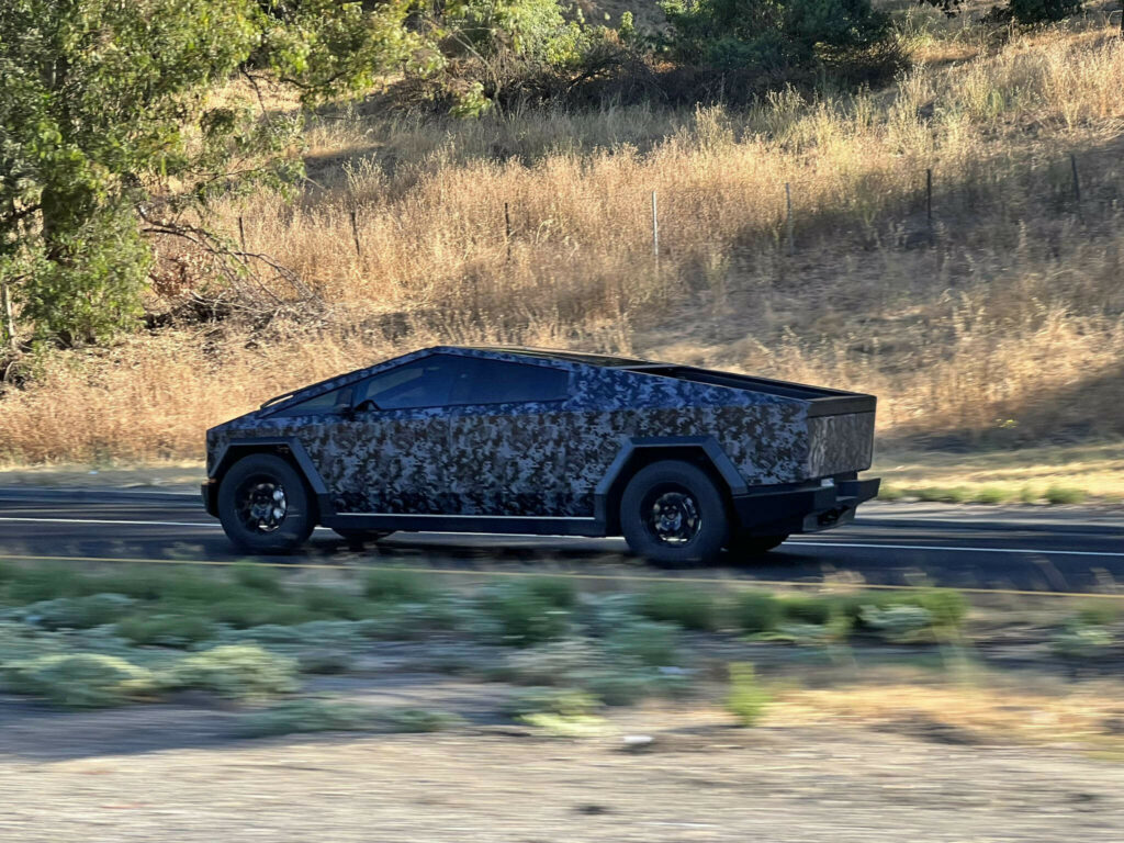 Dark Camo Wrap Could Be Perfect For The Tesla Cybertruck | Carscoops