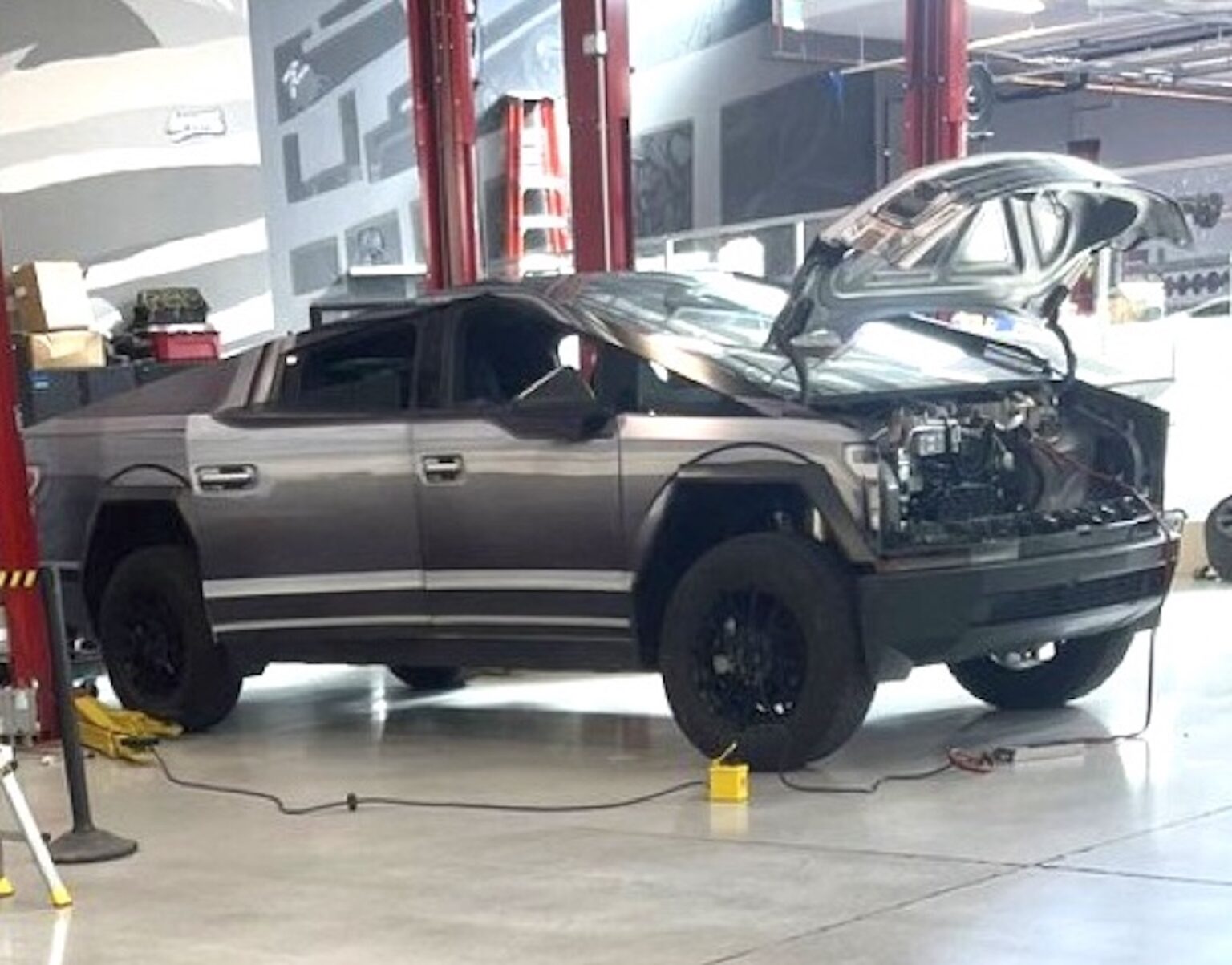 Joke’s On Tesla As Leaked Image Of Cybertruck In F-150 Lightning Wrap ...