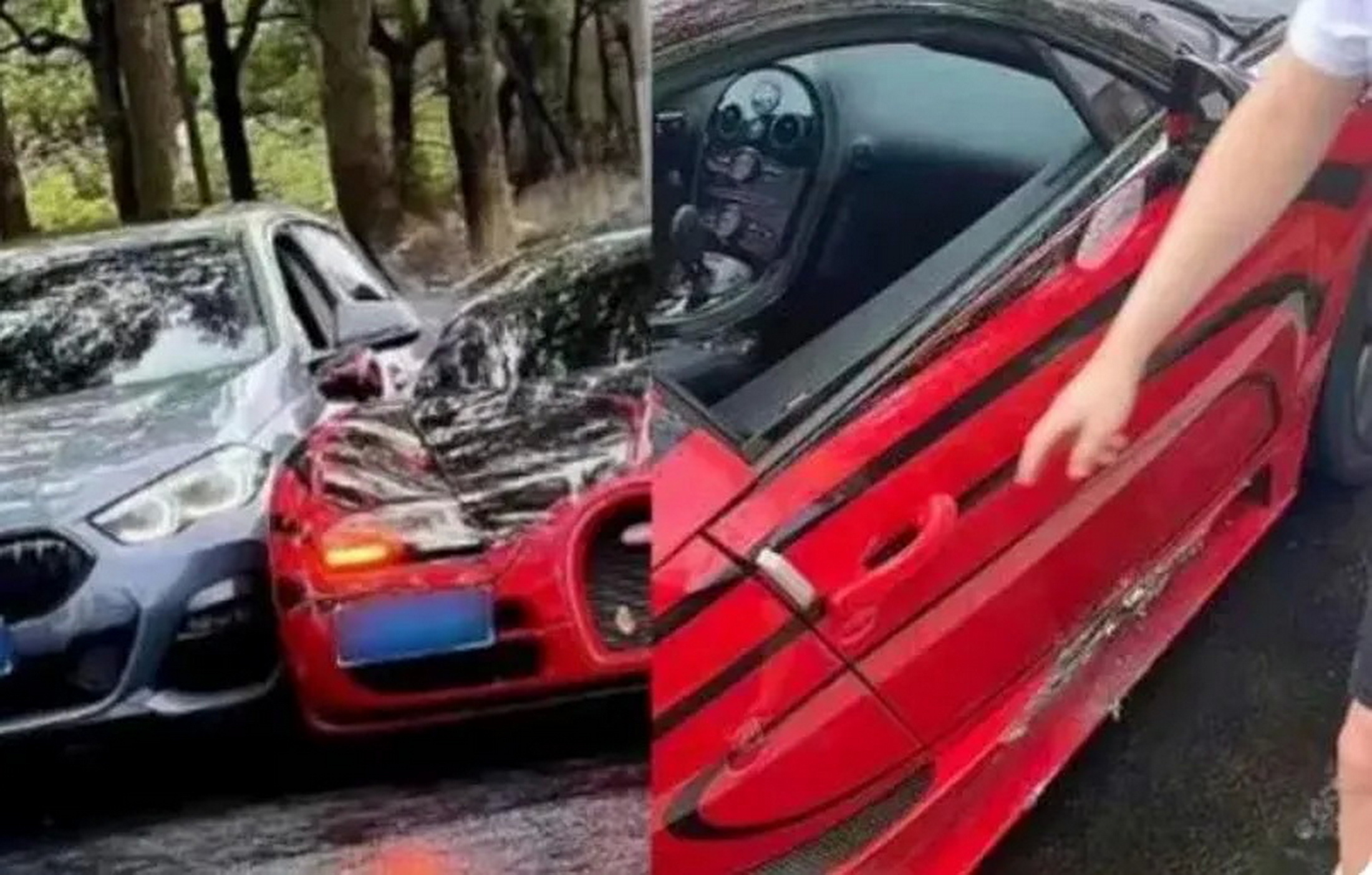 Angry $2M Bugatti Veyron Driver Crashes Into BMW During Road Rage ...