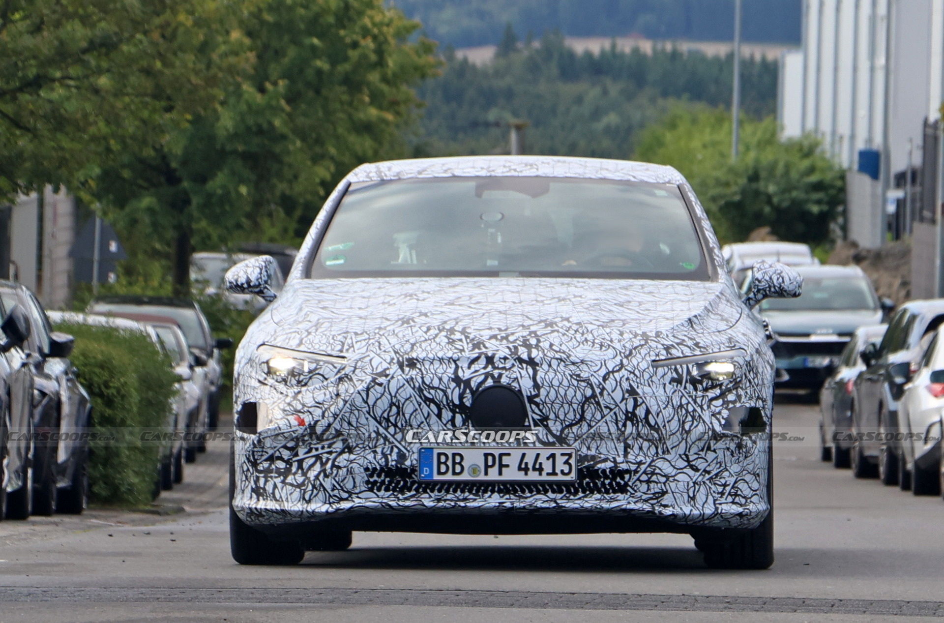 2025 Mercedes CLA EV Spied For The First Time With Production Lighting ...
