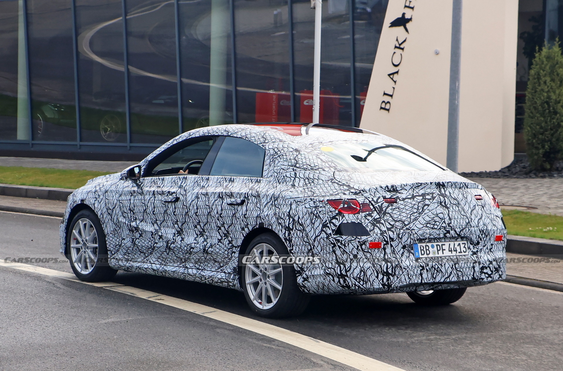 2025 Mercedes CLA EV Spied For The First Time With Production Lighting ...
