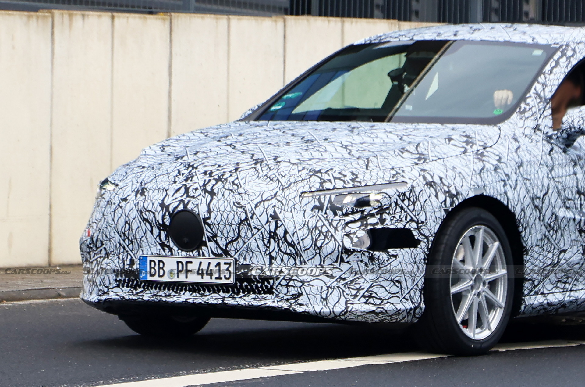 2025 Mercedes CLA EV Spied For The First Time With Production Lighting ...