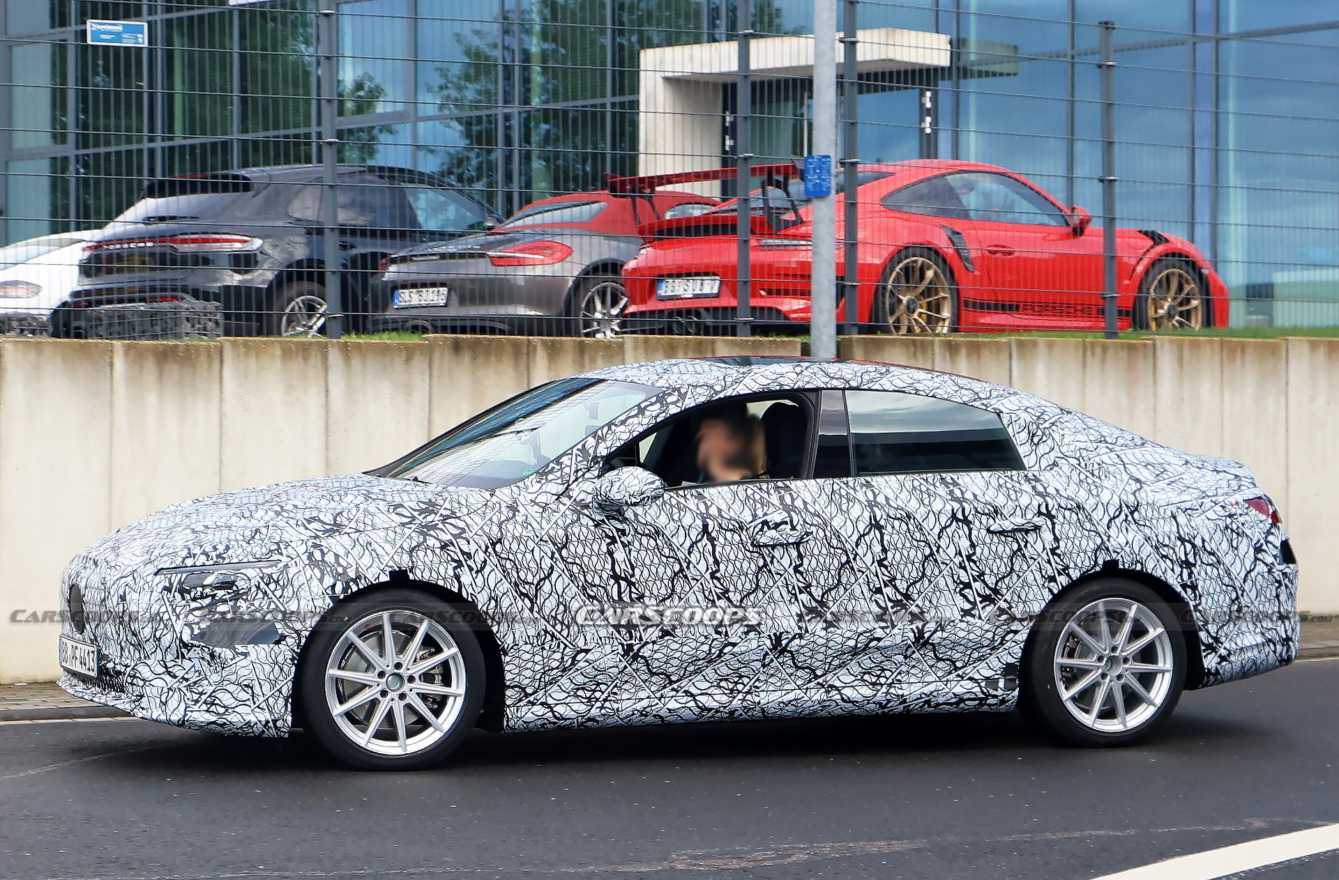 2025 Mercedes CLA EV Spied For The First Time With Production Lighting ...