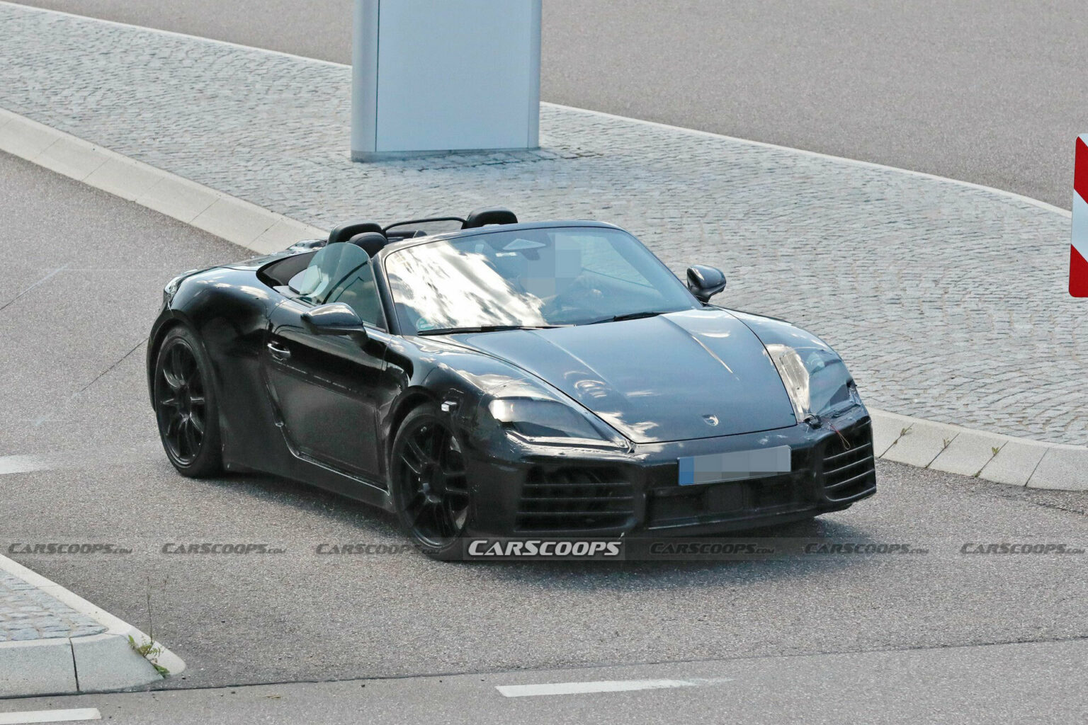 2025 Porsche 718 Boxster EV Spied As An Edgier, Electric Roadster ...