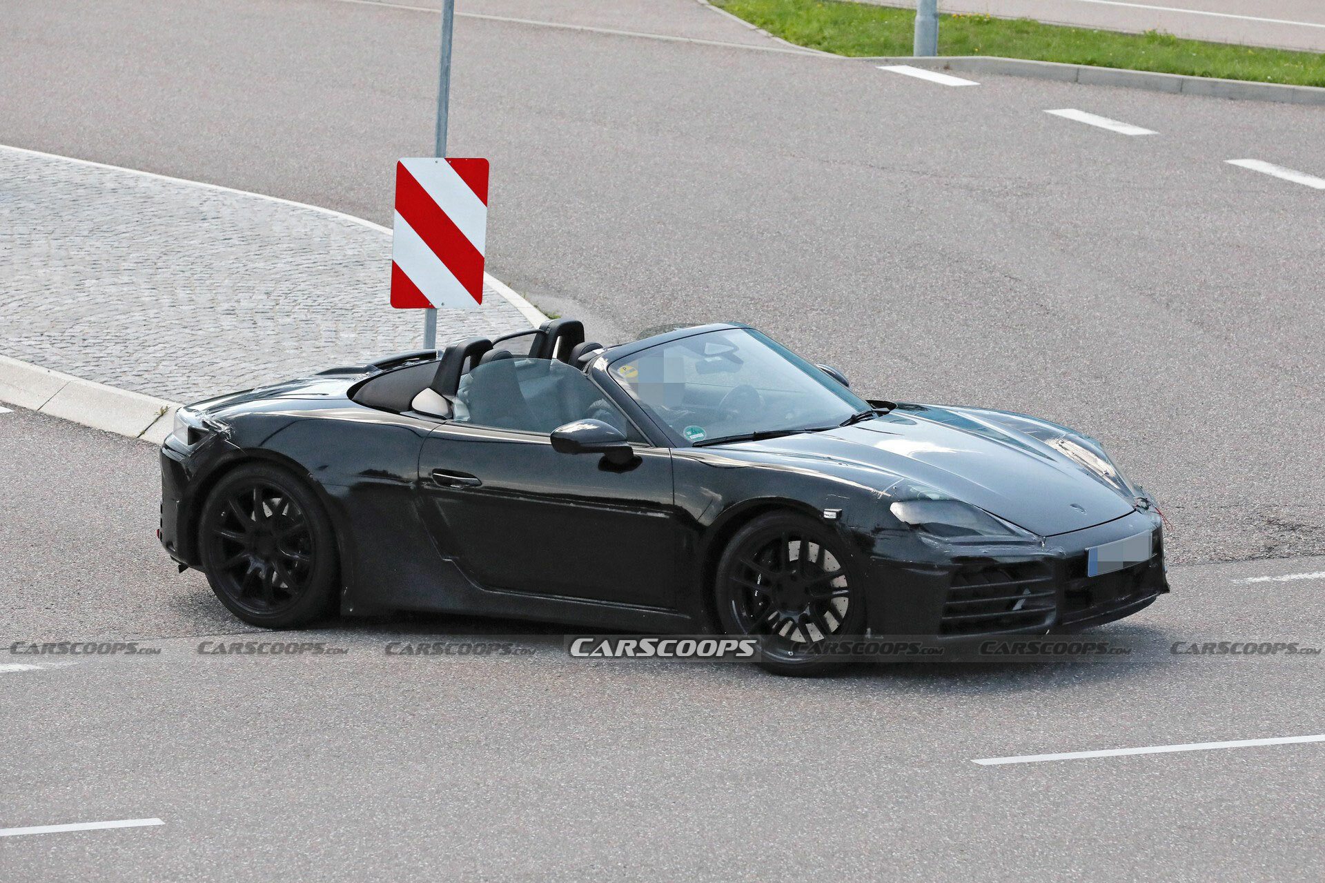 2025 Porsche 718 Boxster EV Spied As An Edgier, Electric Roadster ...