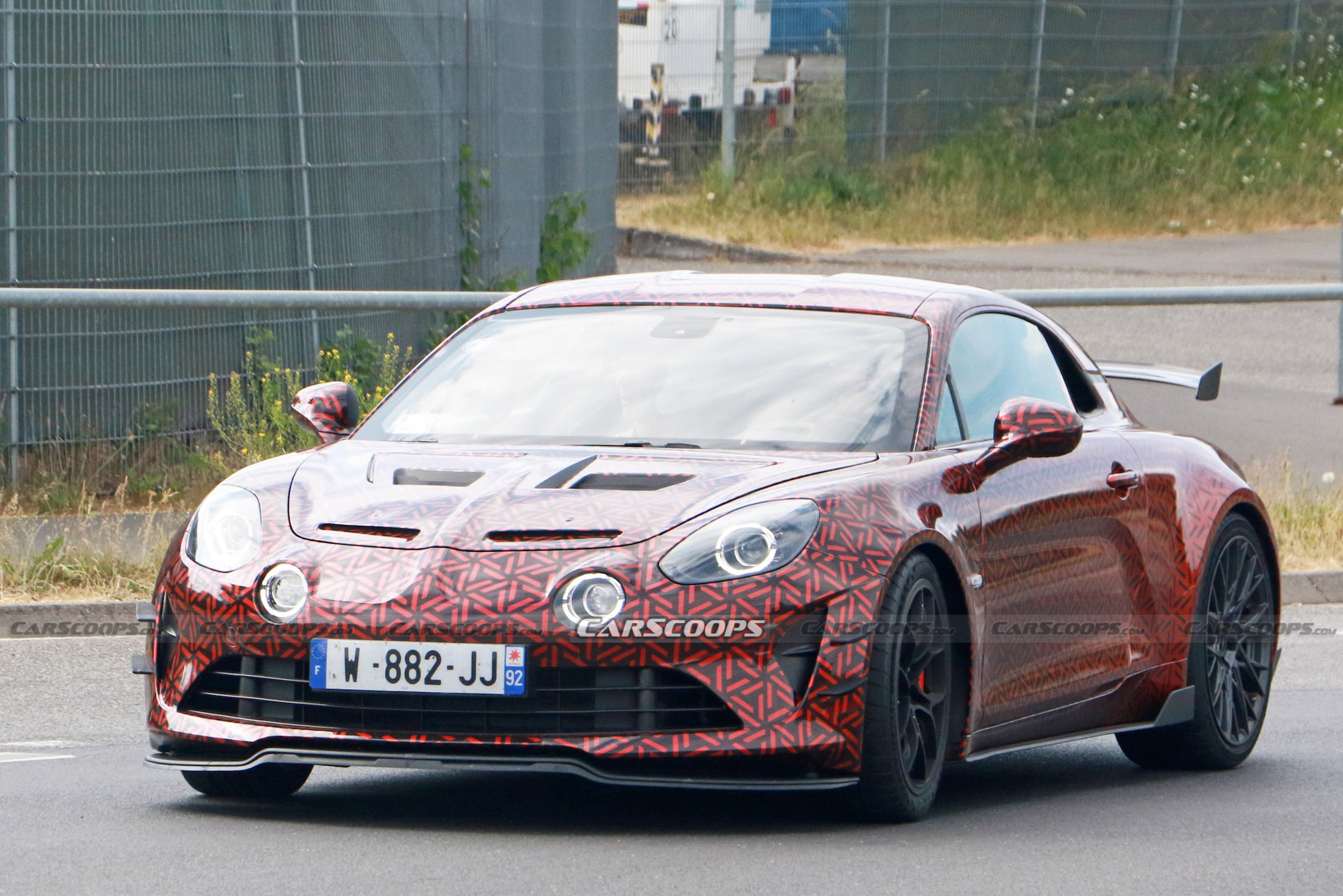 Hotter Alpine A110R Spied Again With Le Mans-Style Dorsal Fin | Carscoops
