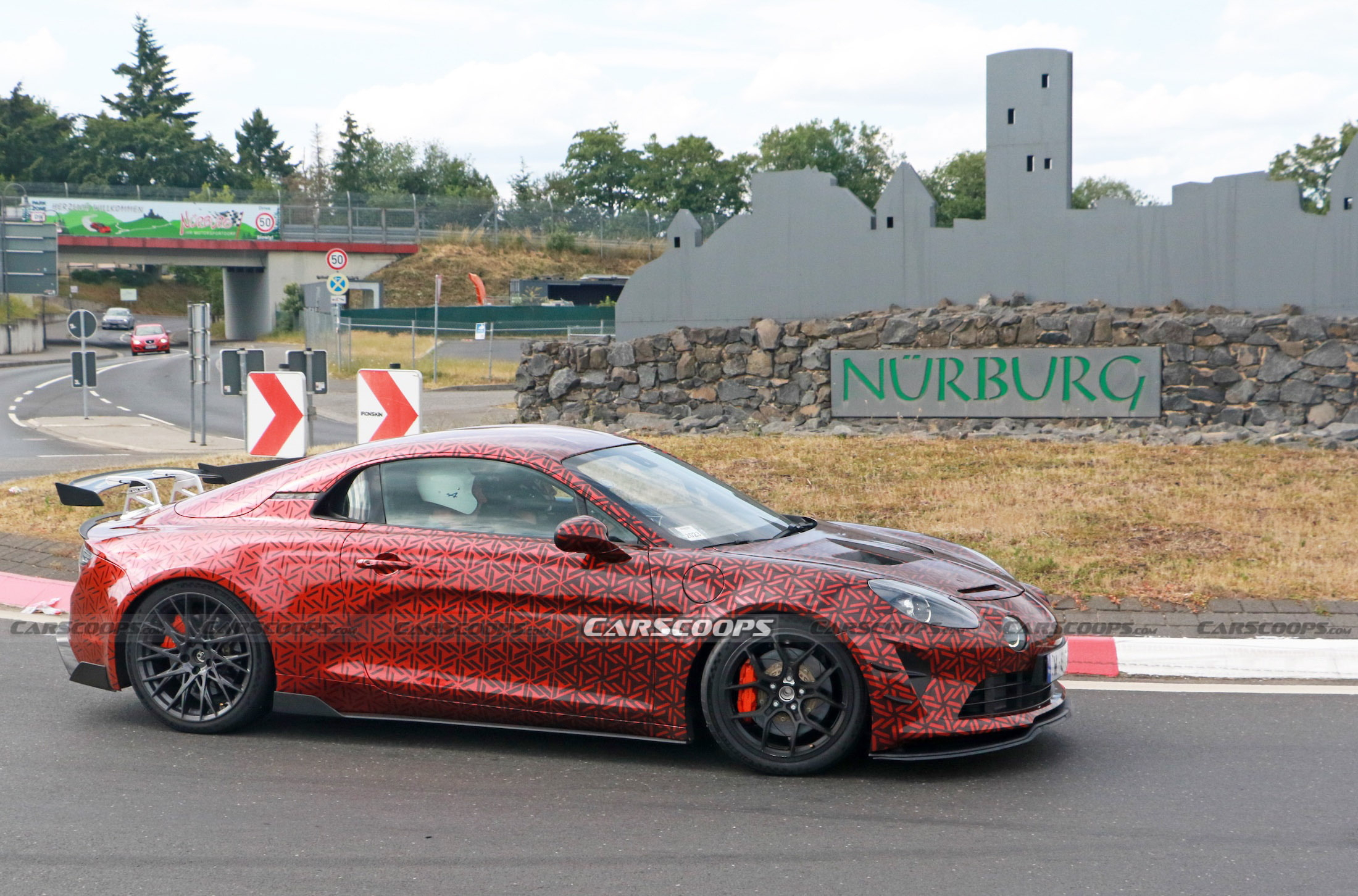 Hotter Alpine A110R Spied Again With Le Mans-Style Dorsal Fin | Carscoops