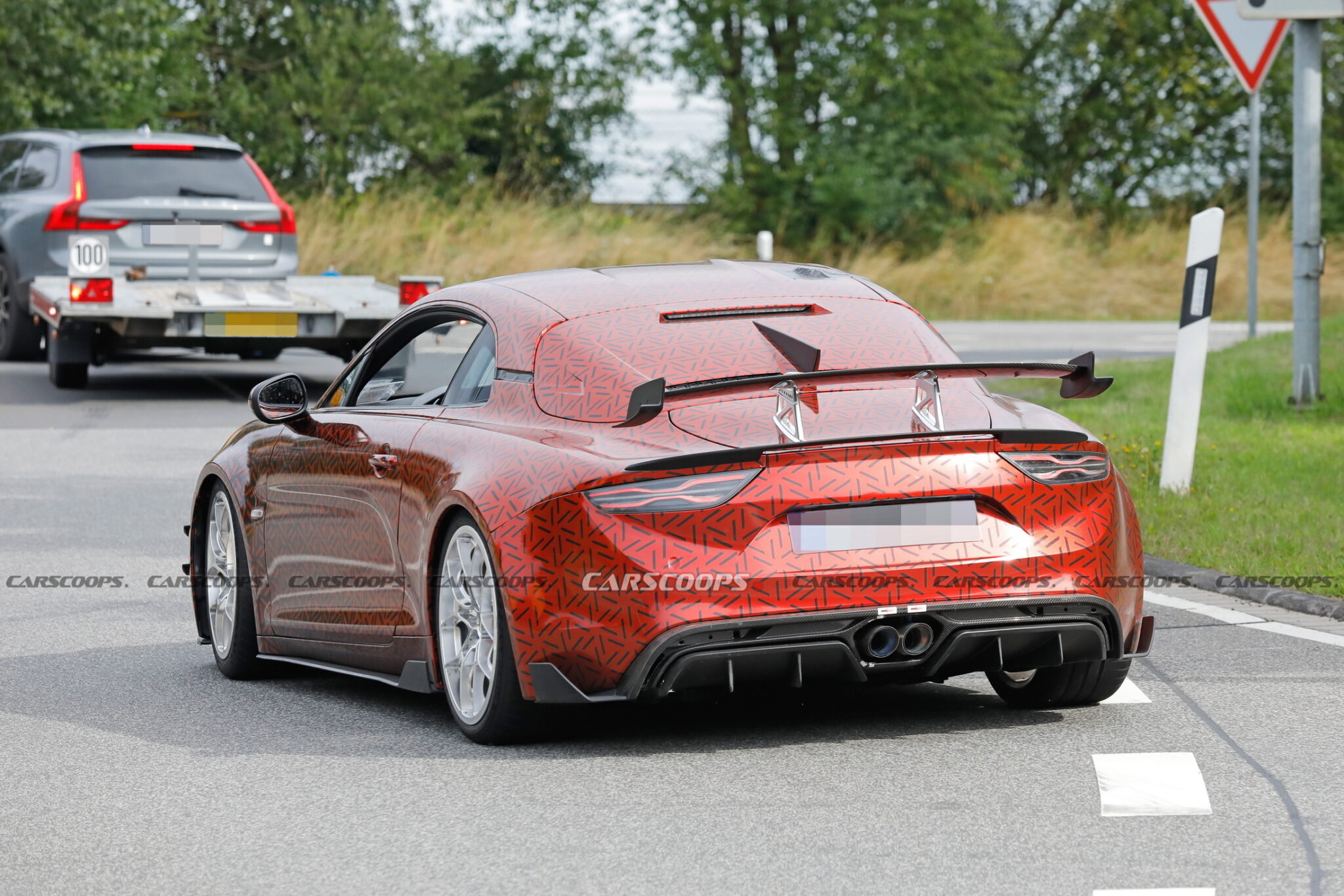 Alpine A110 R Prototype Spied With More Aggressive Aero | Carscoops