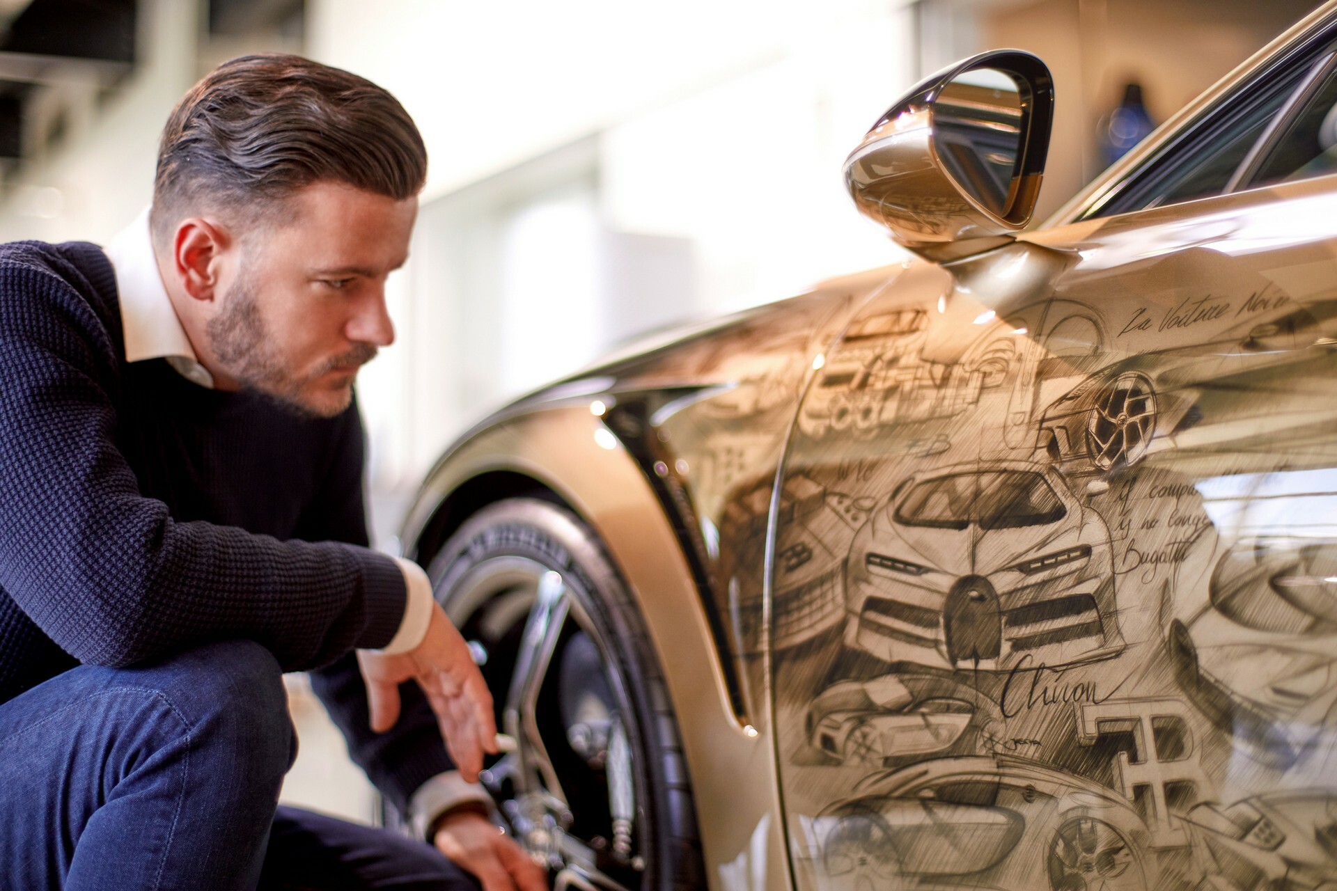 This Is The Bugatti Designer Who Hand Sketched The Chiron Super Sport ...