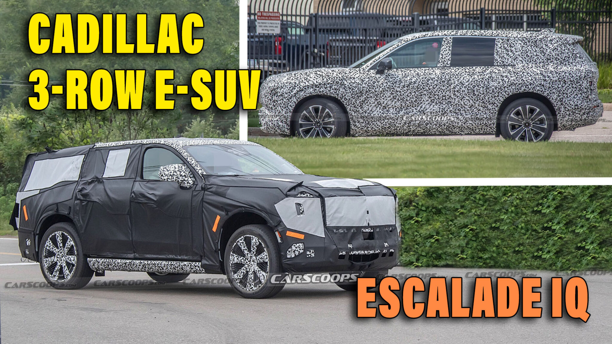 Electric Cadillac Optiq, 3-Row Vistiq SUV And Escalade IQ Spied On Test ...