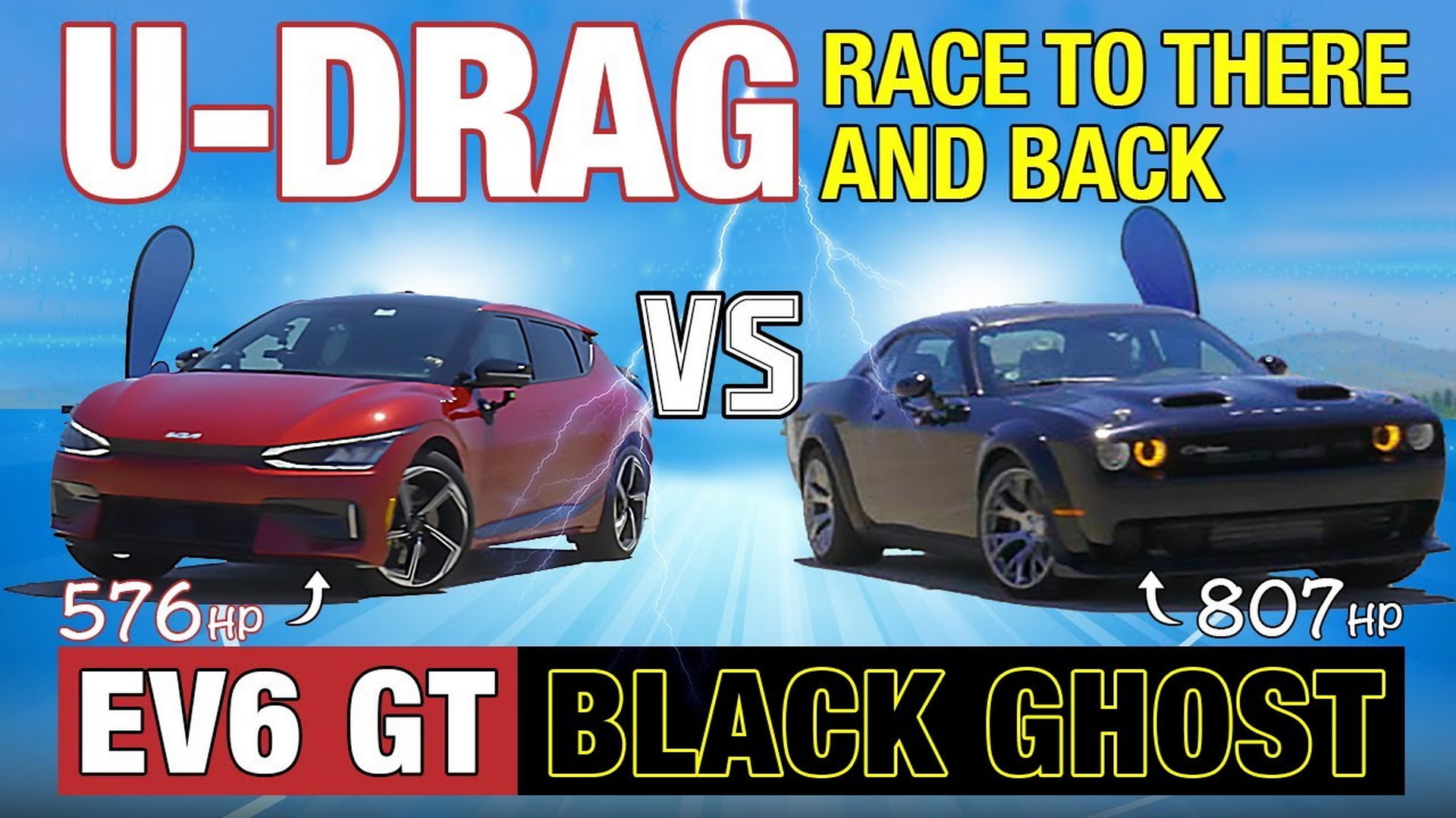 Kia EV6 GT Vs Dodge Challenger SRT Black Ghost U-Drag Race Result Is ...