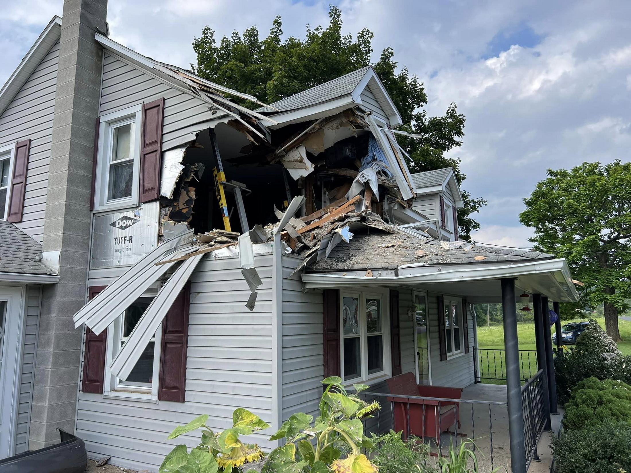 Toyota Corolla Launches Off Culvert Into Second Story Of House In Crash ...
