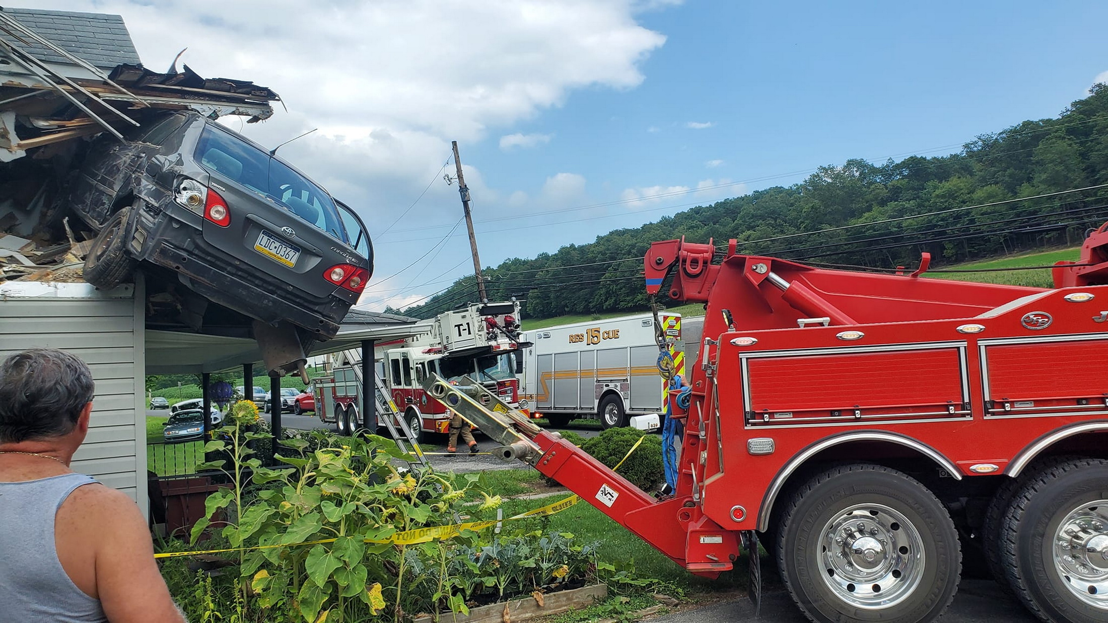 Toyota Corolla Launches Off Culvert Into Second Story Of House In Crash ...