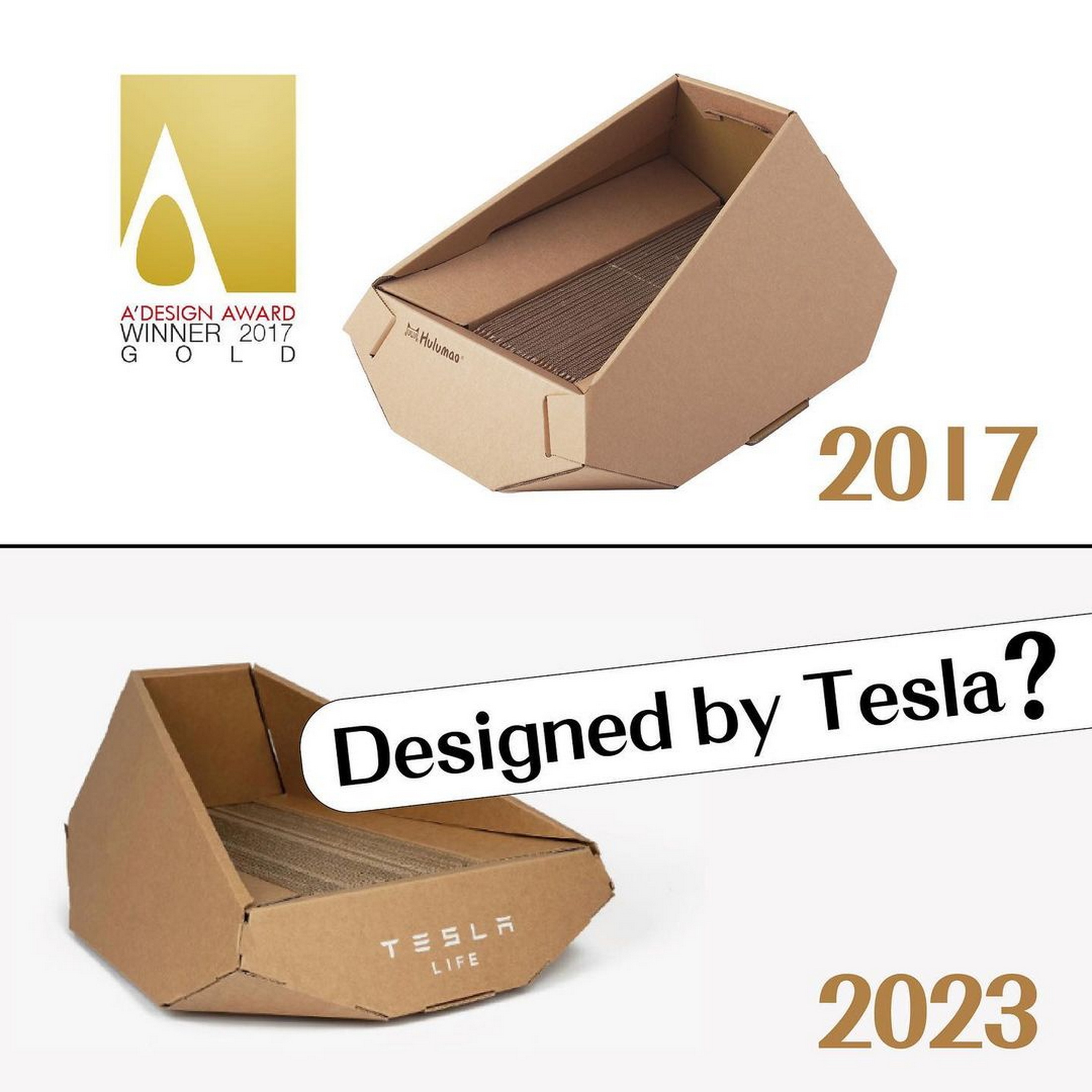 Copycat Tesla Accused Of Stealing Cybertruck Cat Bed Design From Copycat Tesla Accused Of Stealing Cybertruck Cat Bed Design From
