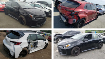 These Four Crashed Toyota GR Corollas Need Some TLC | Carscoops