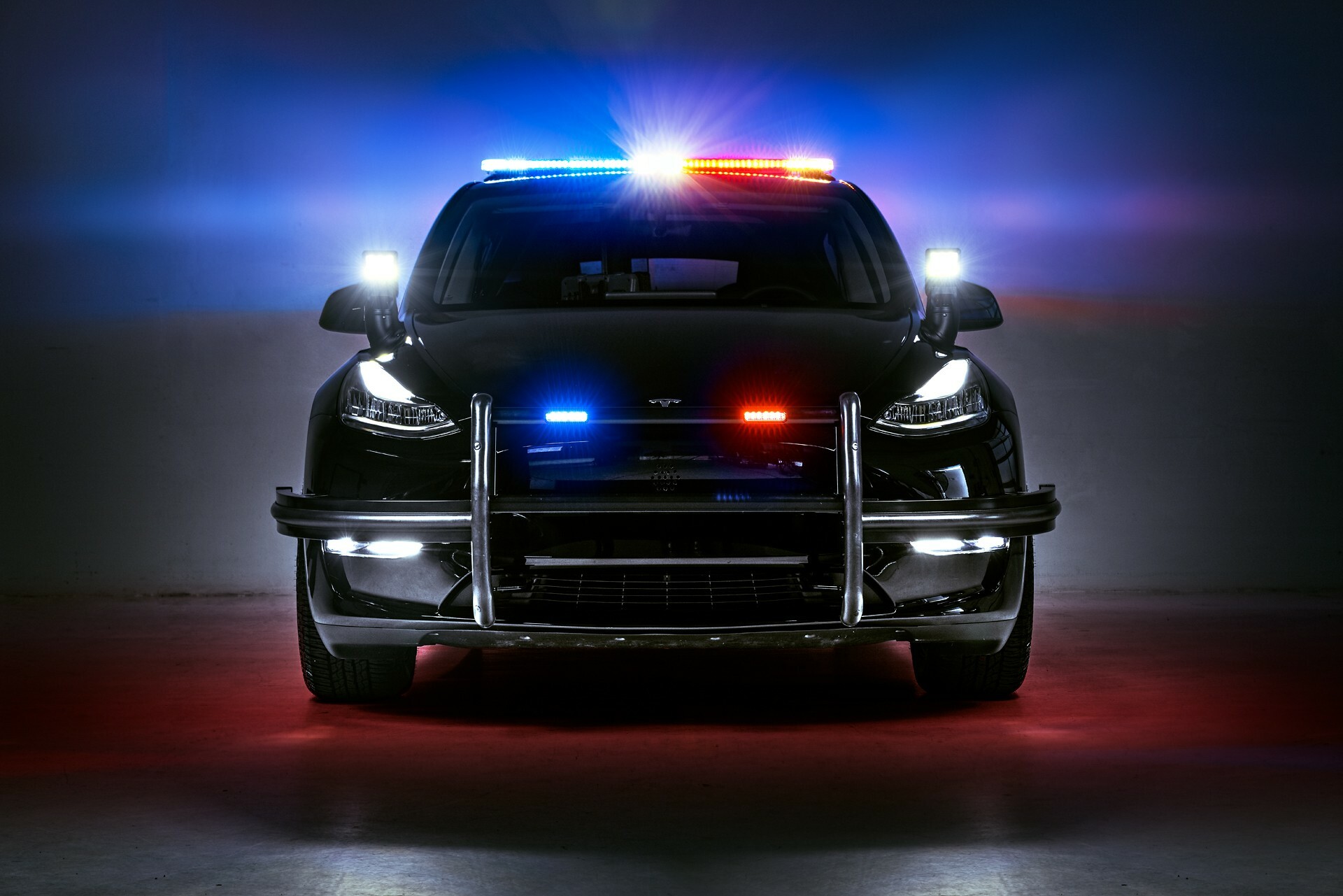 Unplugged Performance Shows The Ultimate Tesla Model Y Cop Car | Carscoops