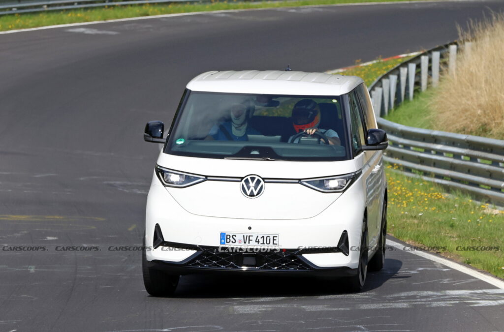 VW ID. Buzz Spied With A Sportier Bumper, Could Be The Hotter GTX ...