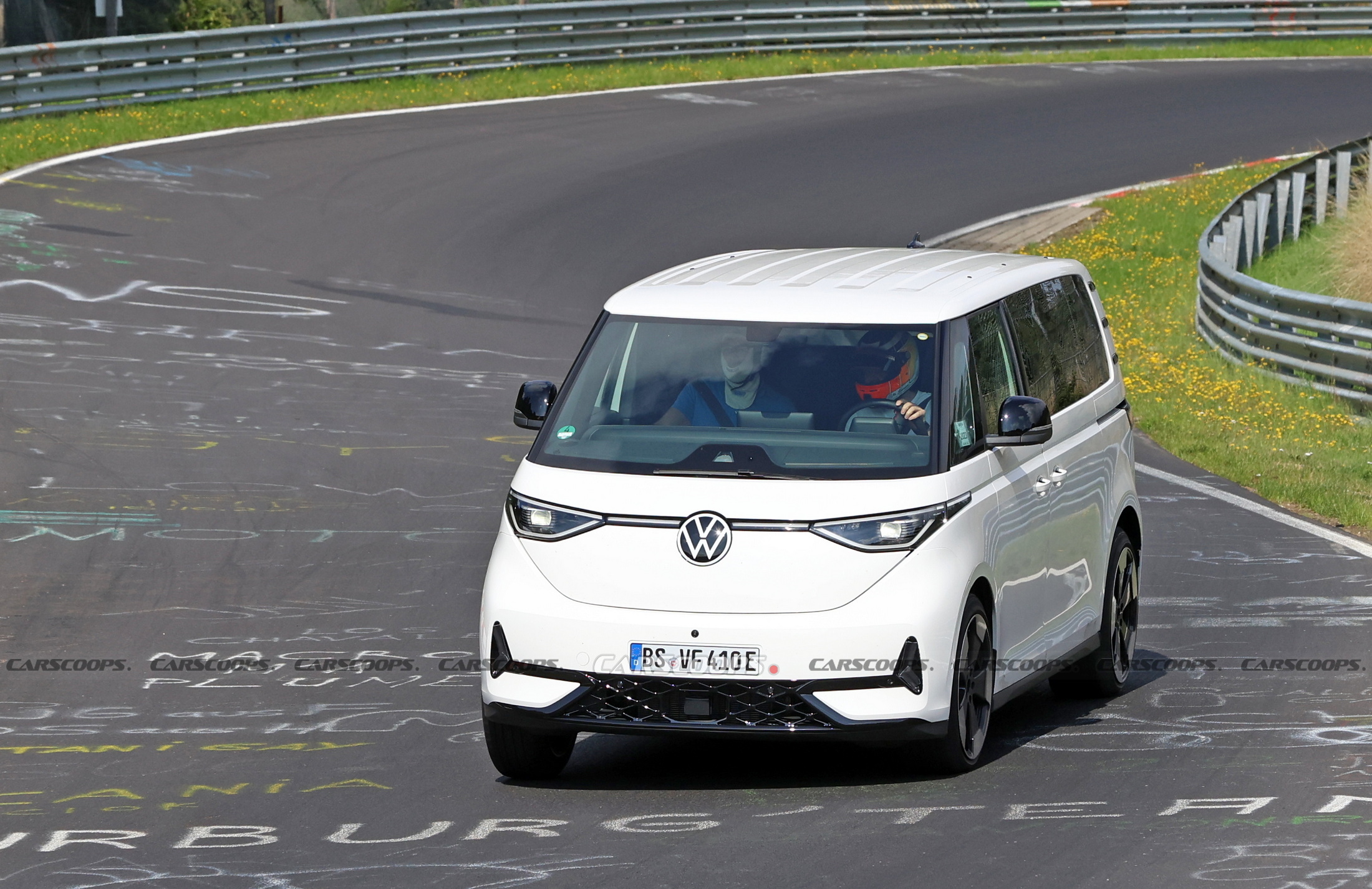 VW ID. Buzz Spied With A Sportier Bumper, Could Be The Hotter GTX ...