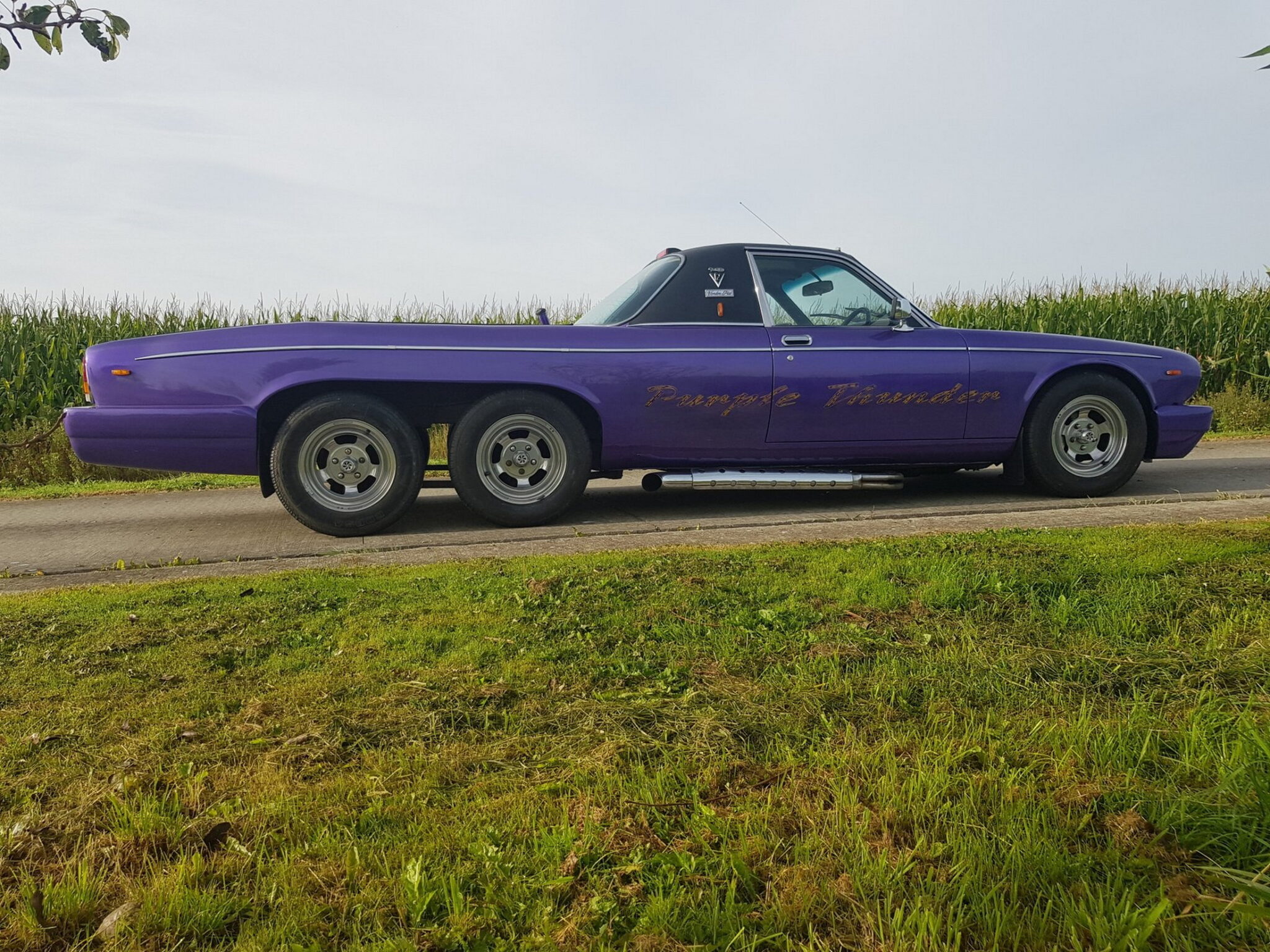 Behold The Purple Thunder: The Six-Wheeled Jaguar Daimler Double Six ...