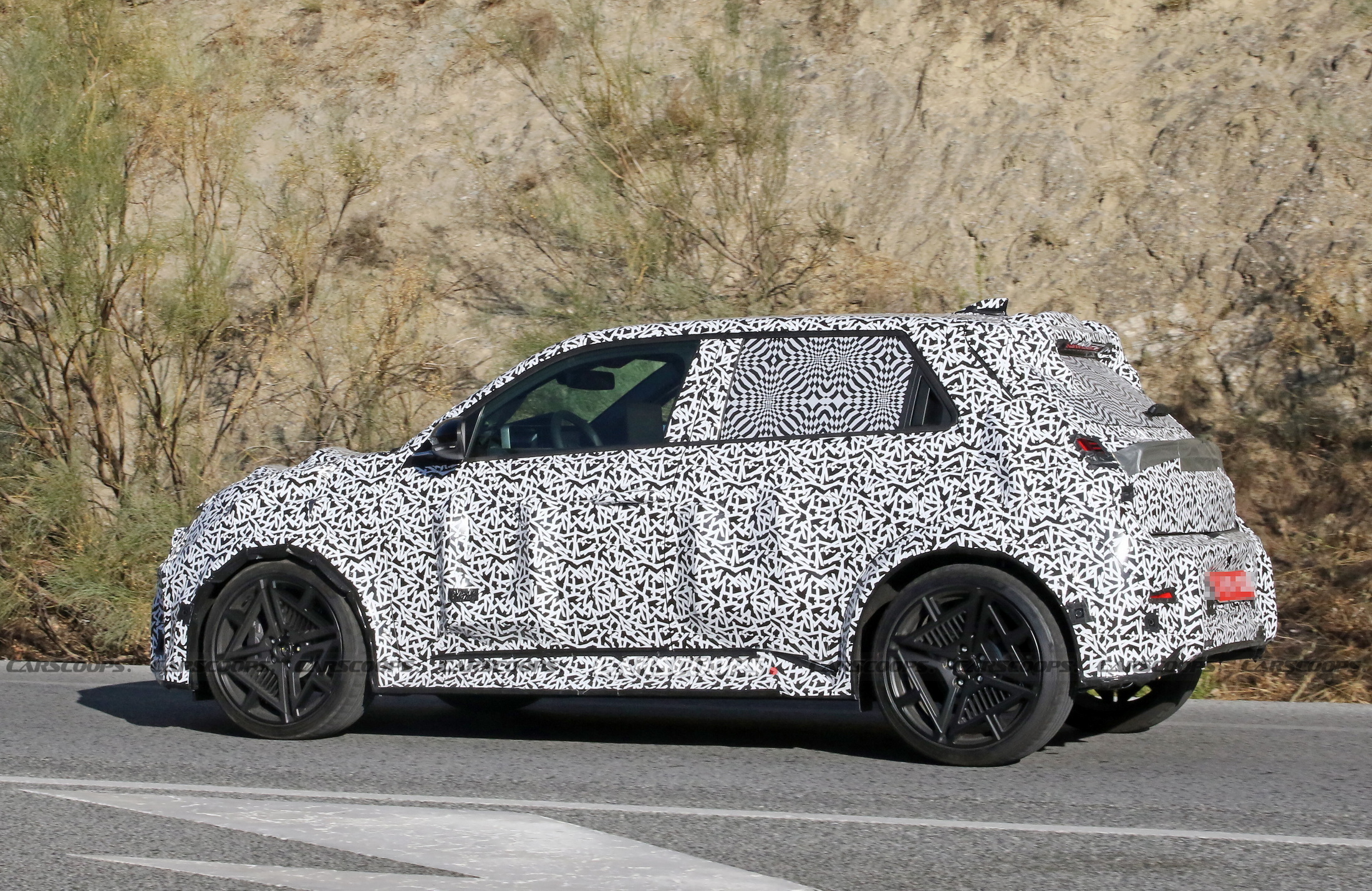 2024 Alpine A290 Electric Hot Hatch Tries To Hide Sharp Bodykit In Spy ...