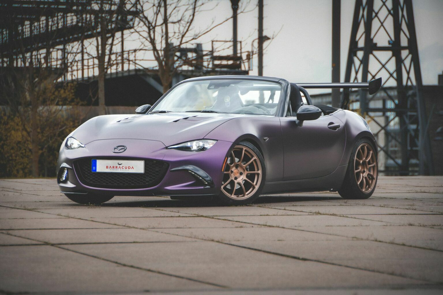 Matte Purple Mazda MX-5 Is A Track-Tuned Weapon | Carscoops