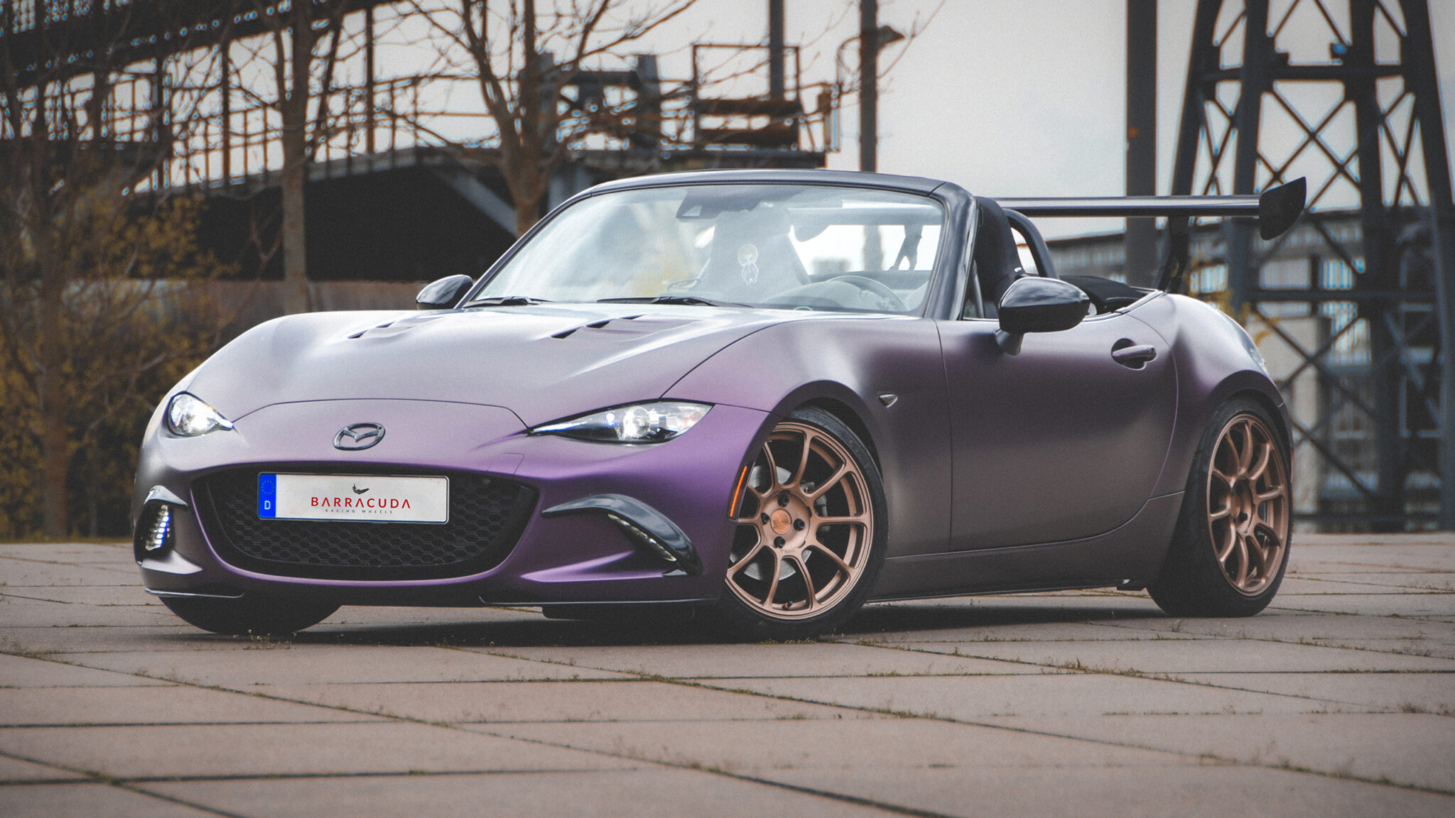 Matte Purple Mazda MX-5 Is A Track-Tuned Weapon | Carscoops