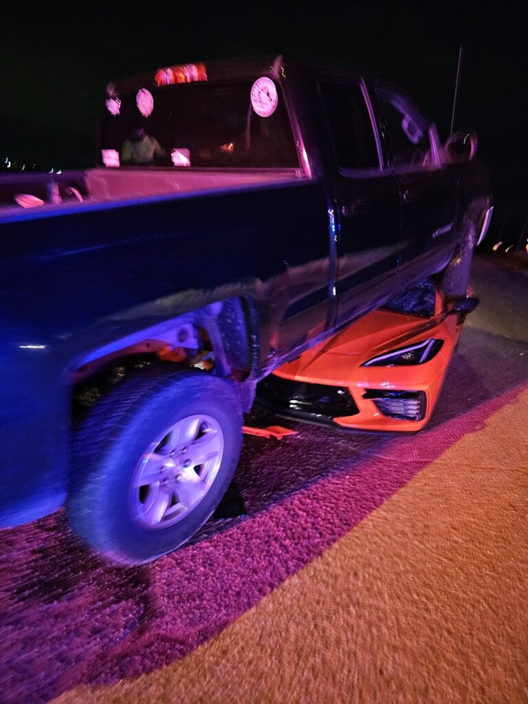 Video Shows Chevy Truck Running Over And Crushing Corvette C8 (Updated ...