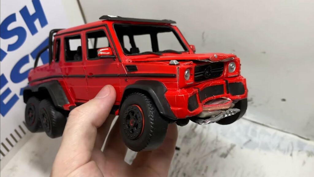 This Guy Replicates Crash Tests With Extremely Detailed Scale Models ...