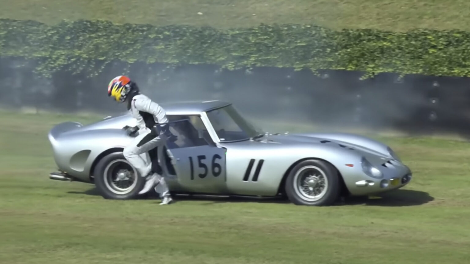 Watch A Ferrari 250 GTO Narrowly Escape Destruction After A Flash Fire | Carscoops