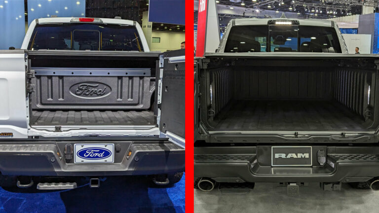 We Pit The New Ford F-150 Pro Access Tailgate Against Ram’s ...
