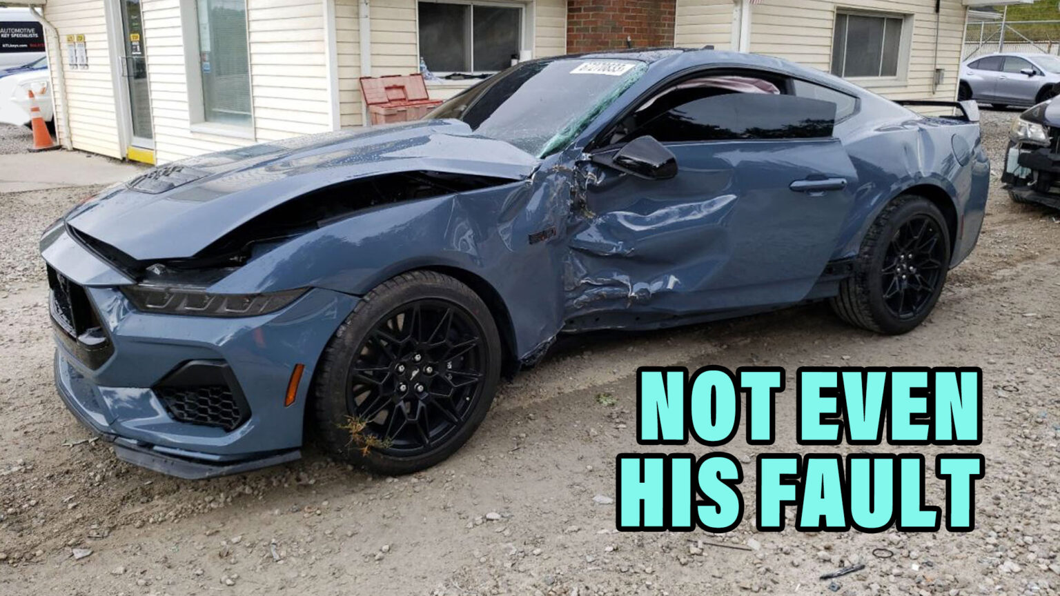 2024 Ford Mustang GT Wrecked By Runaway Dodge Challenger After Only 735 ...