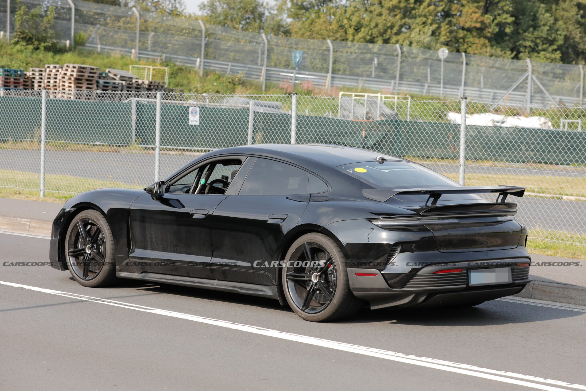Porsche Taycan Turbo GT Fully Reveals Itself During Lap Record Attempt ...