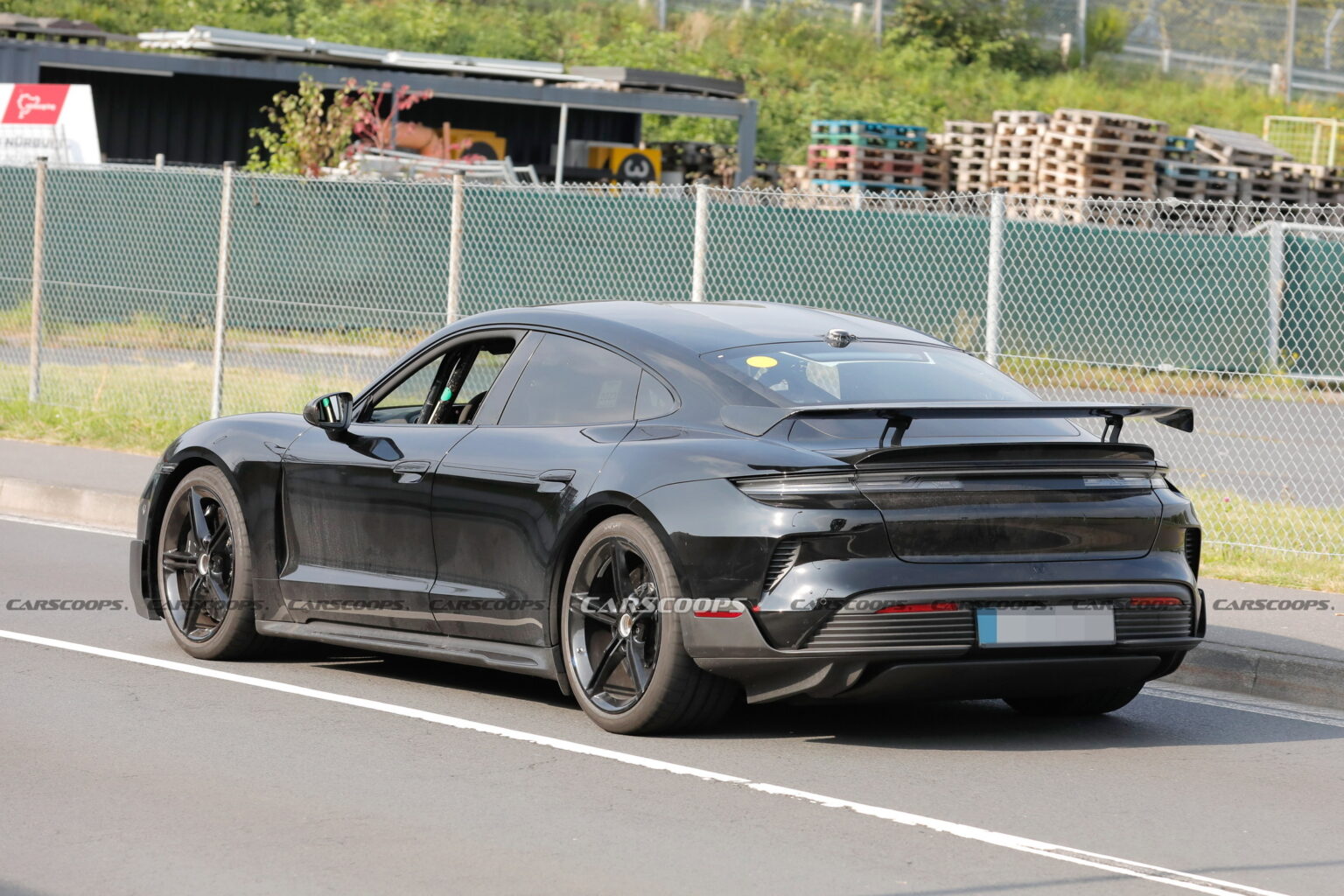 Porsche Taycan Turbo GT Fully Reveals Itself During Lap Record Attempt ...