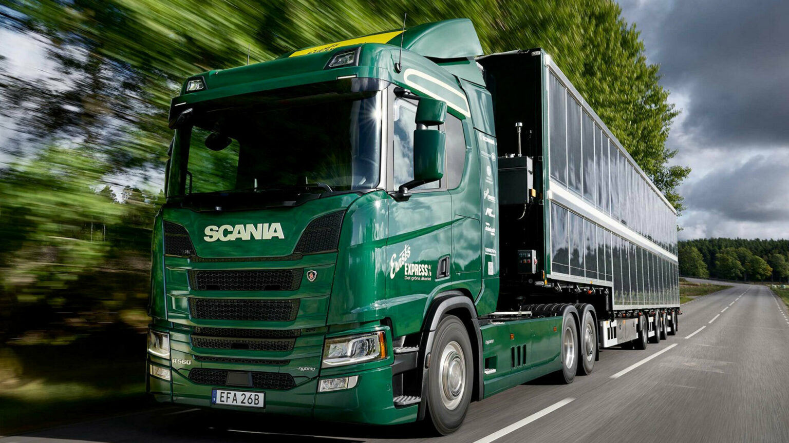 Scania’s “Solar-Powered” Semi Could Get Up To 6,214 Miles Of Range From ...