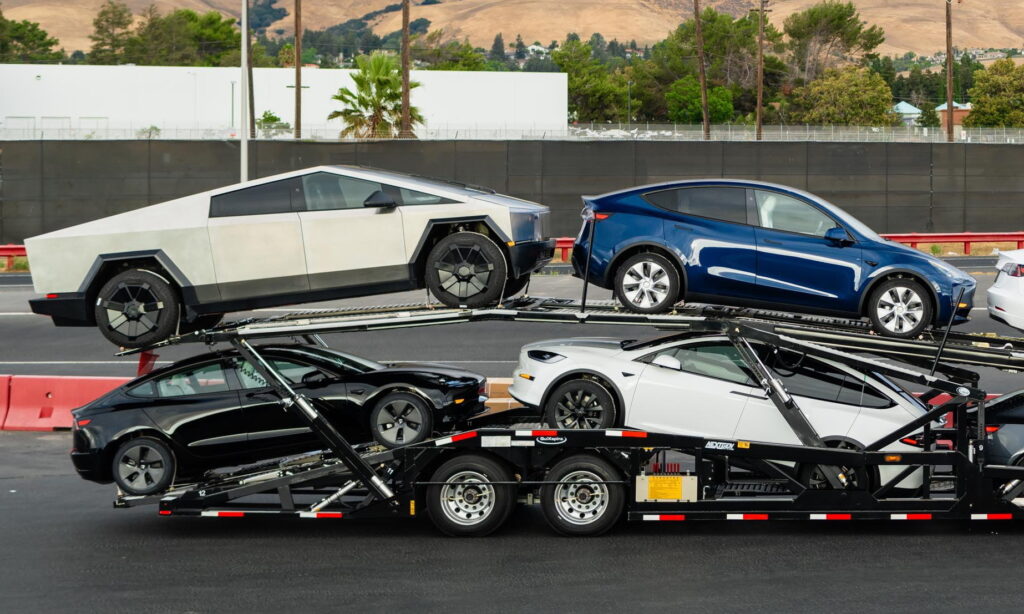 Tesla “Family Photo” Reveals Cybertruck’s Size Compared To The Other ...
