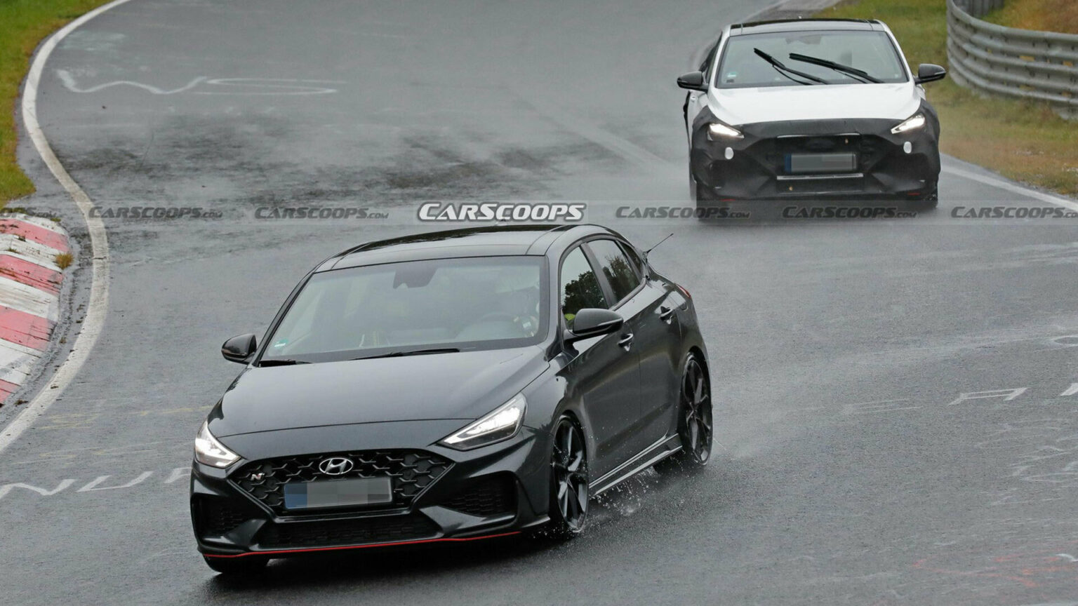 Facelifted Hyundai i30 Fastback N Spied Testing Alongside Current Model ...