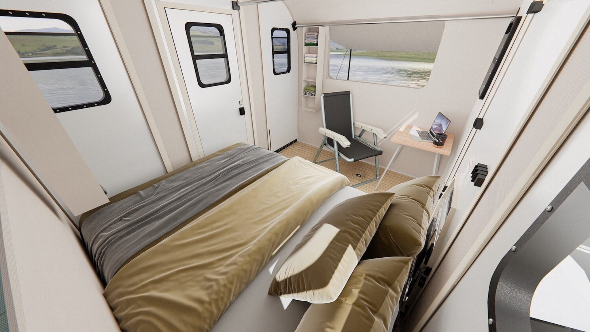 This Origami Camper Was Designed To Pop Up From Your Pickup Truck Bed ...