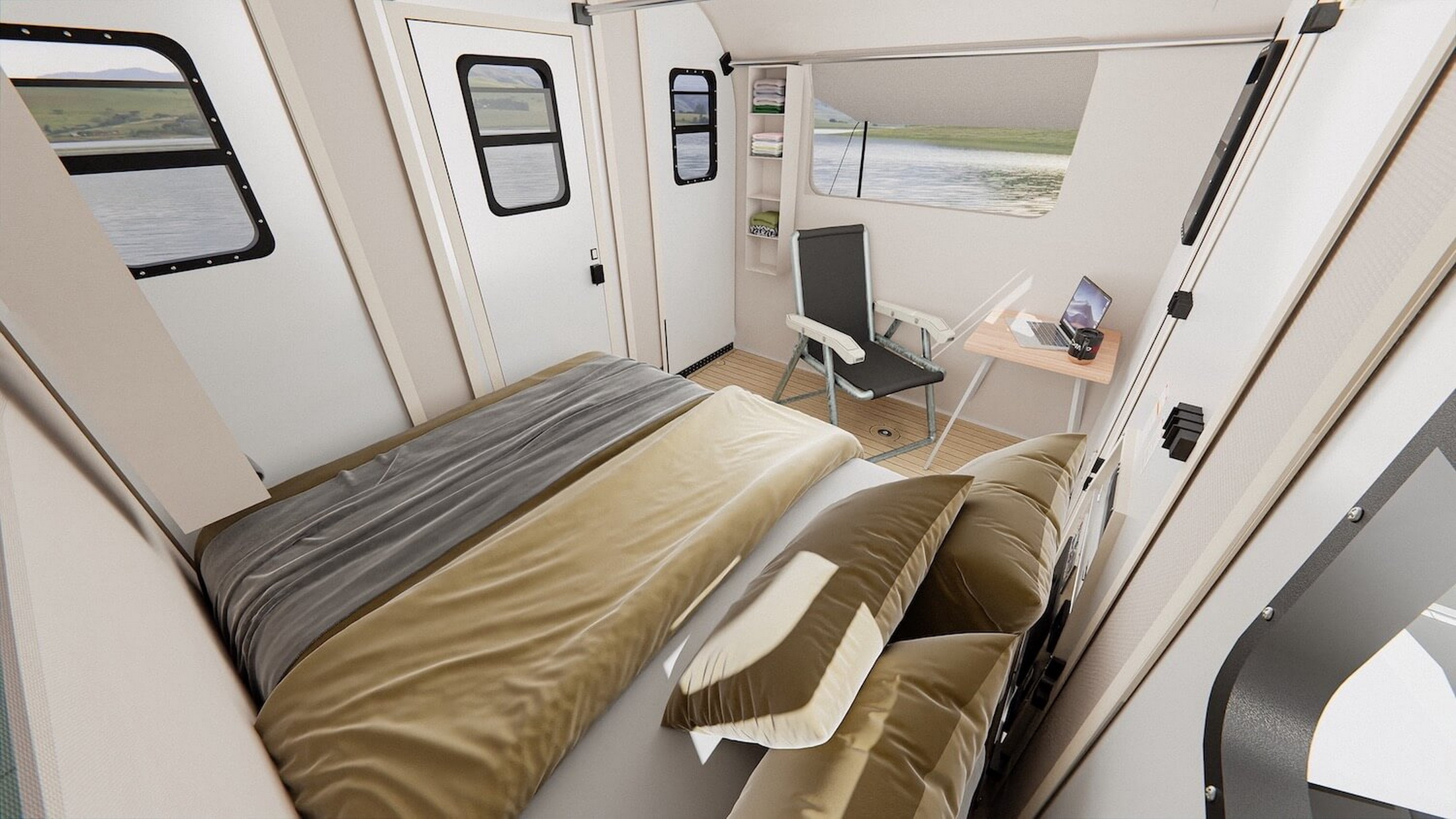 This Origami Camper Was Designed To Pop Up From Your Pickup Truck Bed ...