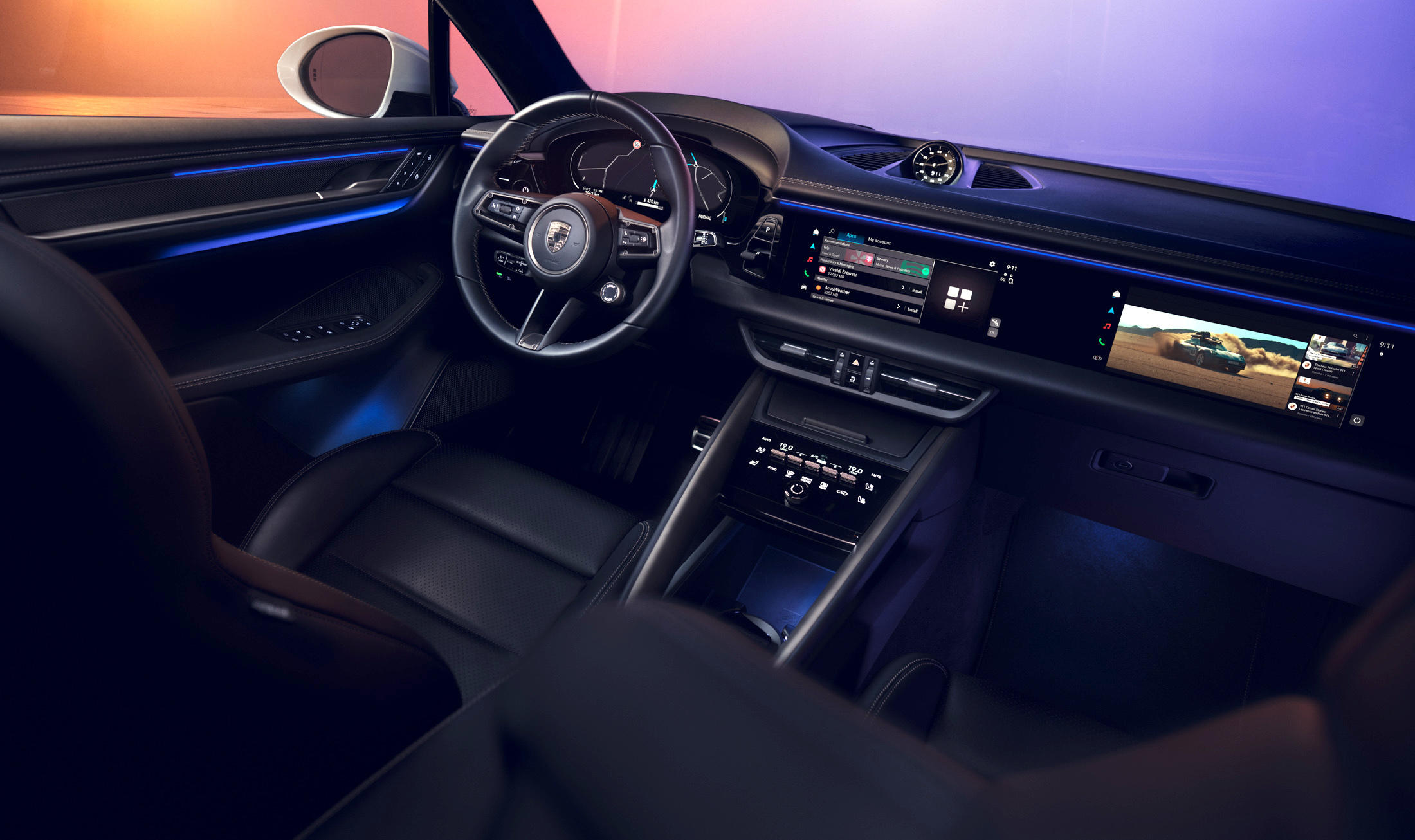 New Porsche Macan EV Reveals Triple-Screen Interior And Augmented ...