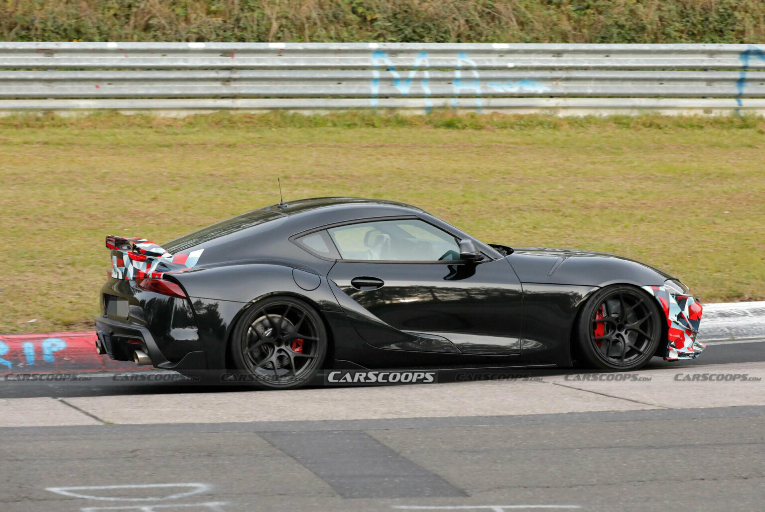 2025 Toyota Supra GRMN Spied With Canards And Rear Wing, Could Pack BMW ...