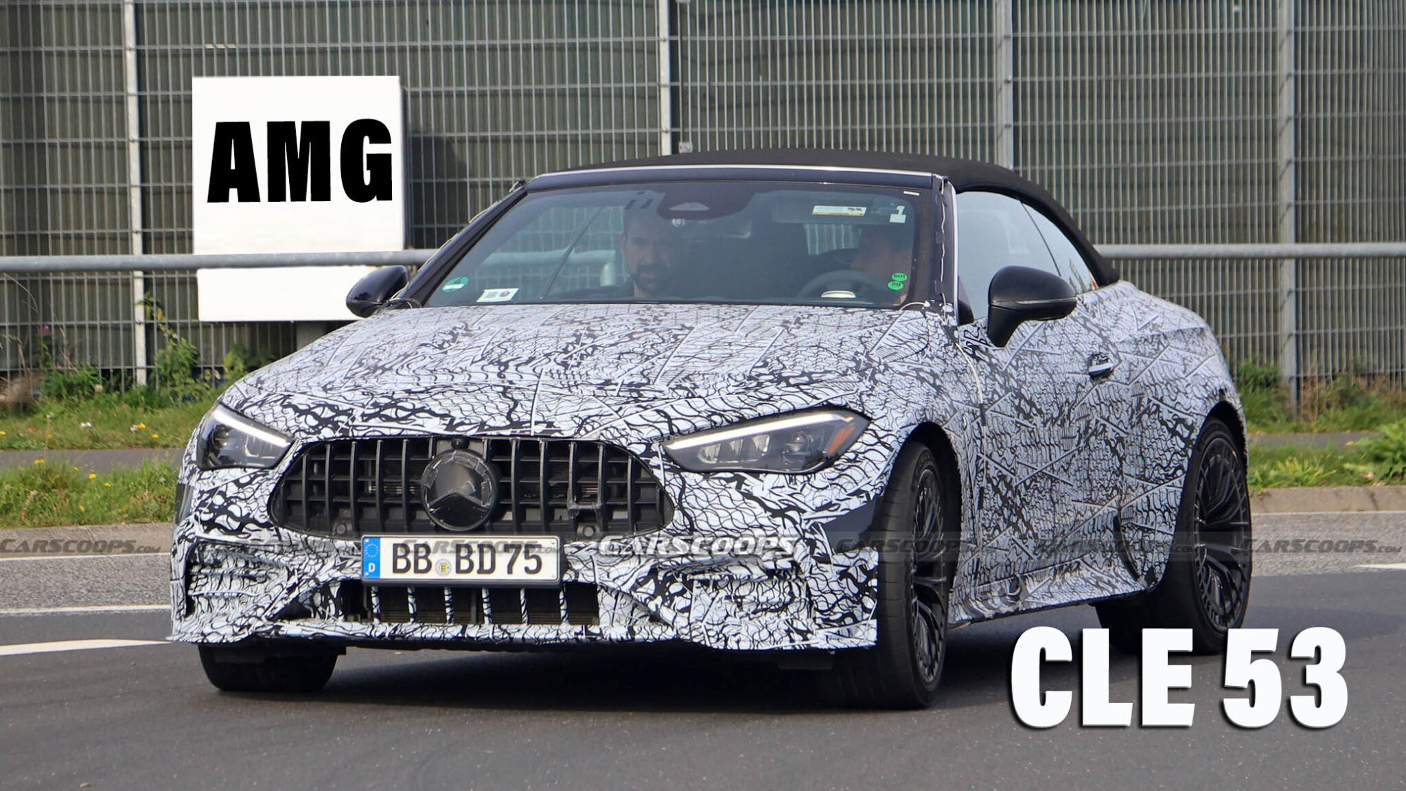 Mercedes-AMG CLE 53 Cabrio Shows Off Angry Face And Flared Fenders In ...