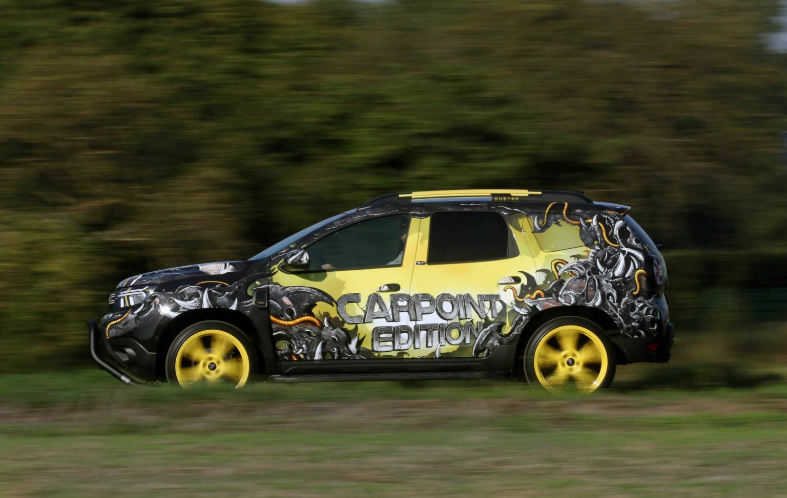 Dacia Duster Gains Monster-Themed Wrap And 20-Inch Wheels | Carscoops
