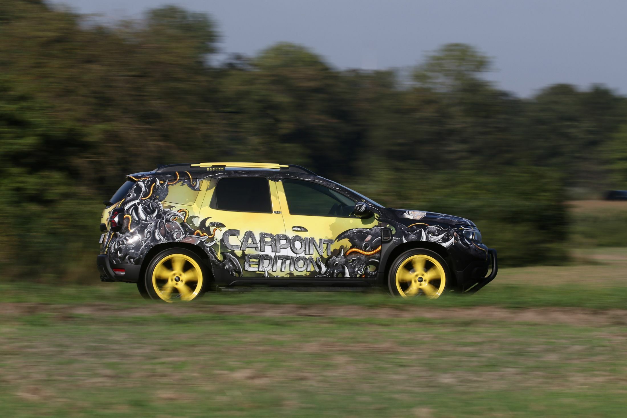 Dacia Duster Gains Monster-Themed Wrap And 20-Inch Wheels | Carscoops