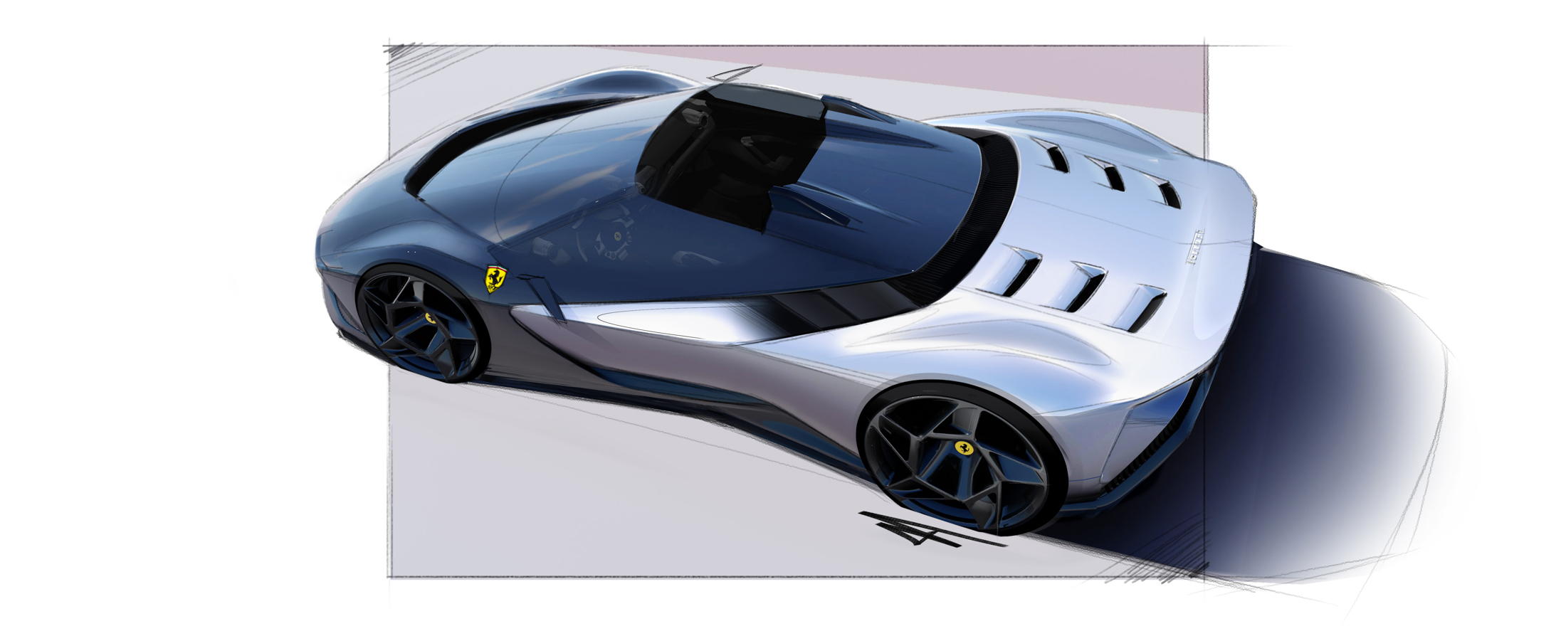 New Ferrari SP-8 One-Off Is A No-Roof Roadster With Roma Rear Lights ...