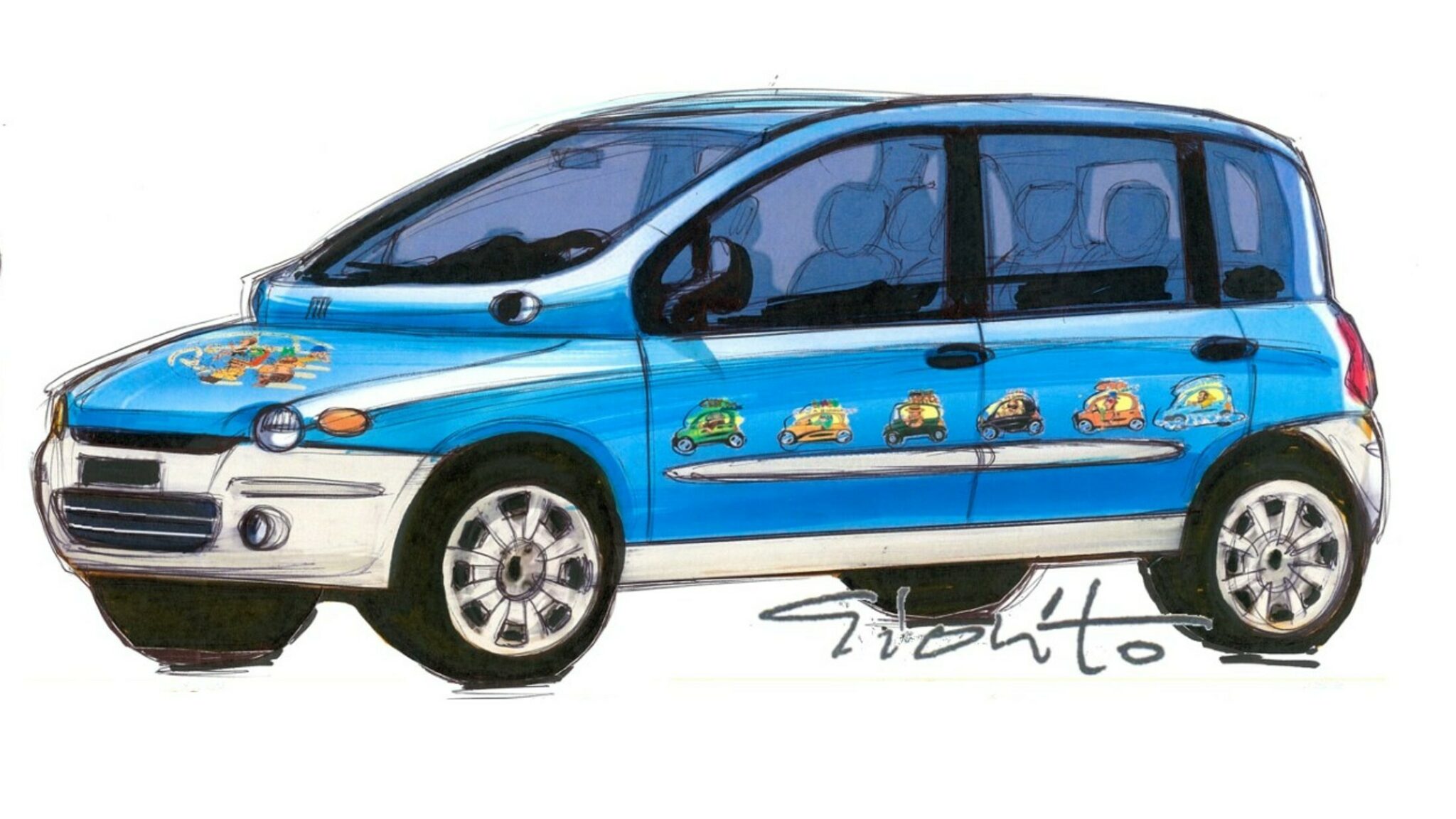 Fiat Resurrects The Multipla As A One-Off 6×6 Special, But Not in the ...