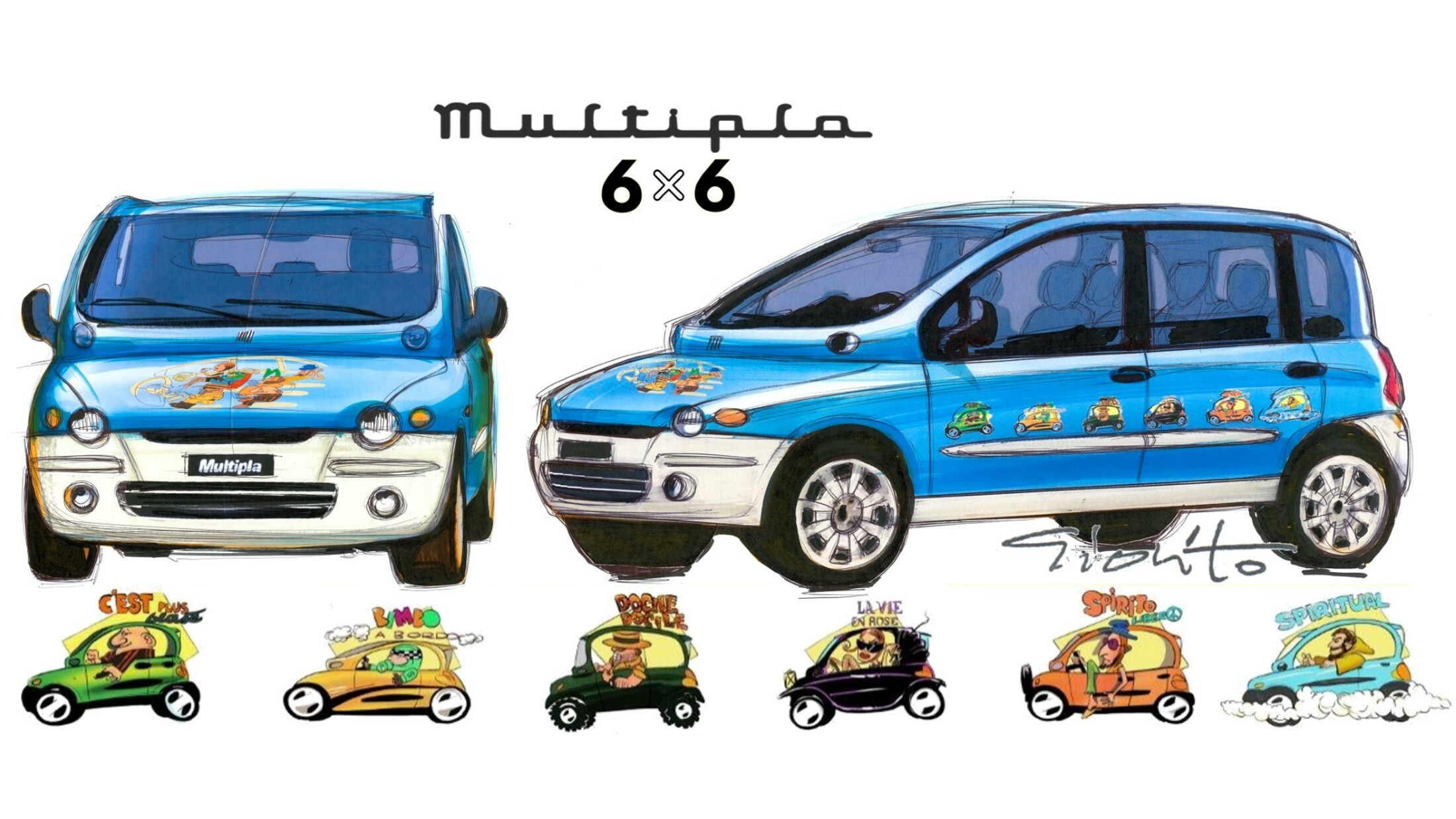 Fiat Resurrects The Multipla As A One-Off 6×6 Special, But Not in the ...